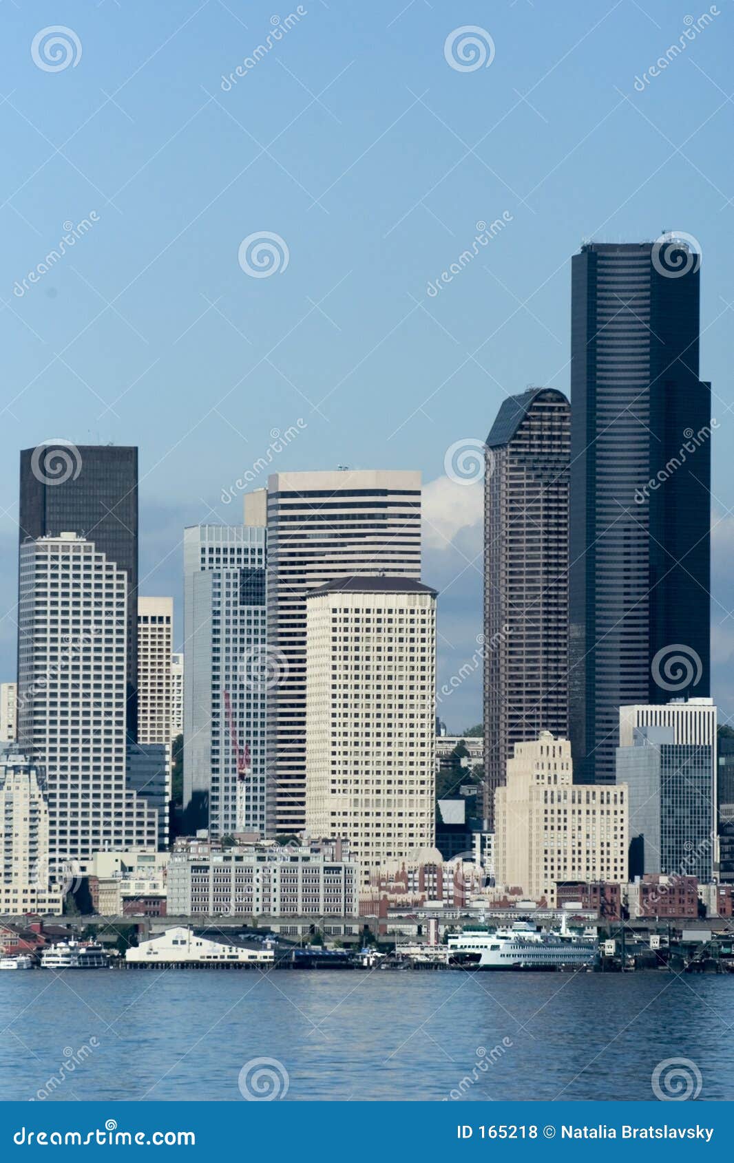 Daytime Seattle stock photo. Image of northwest, vista - 165218