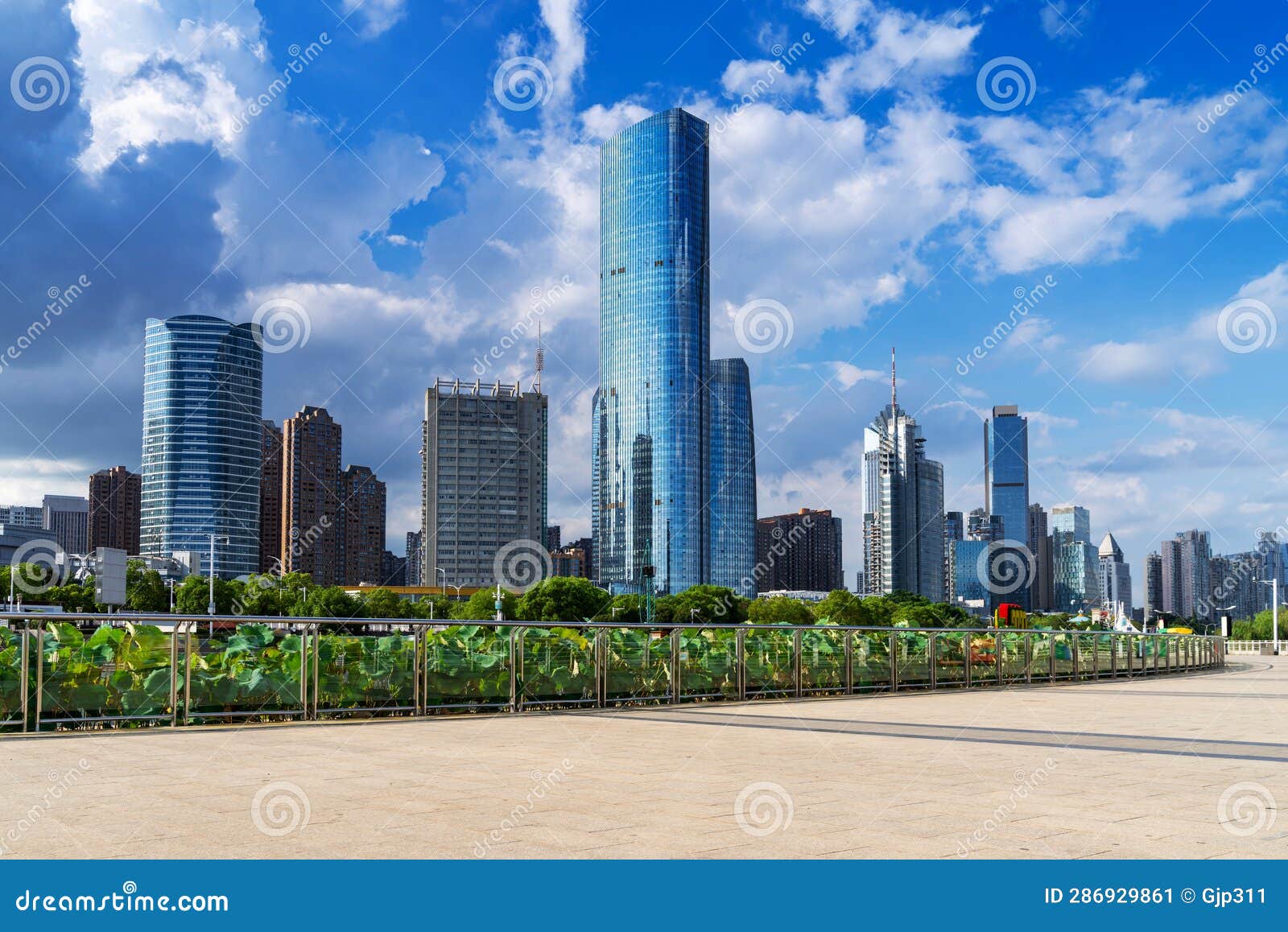 Daytime Shot of the City Skyline Stock Image - Image of business ...