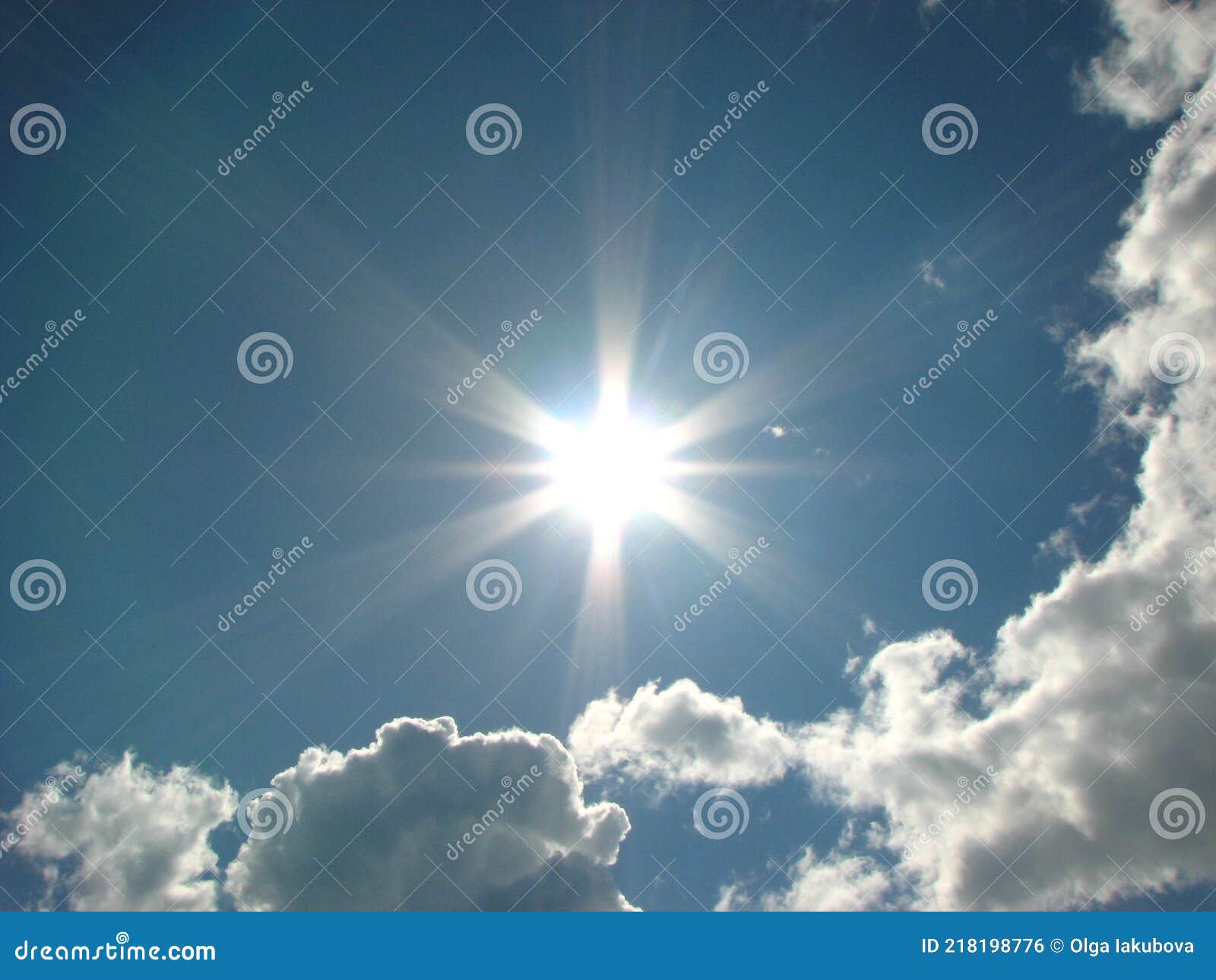 Daytime Summer Sun with Rays Stock Photo - Image of summer, bright ...