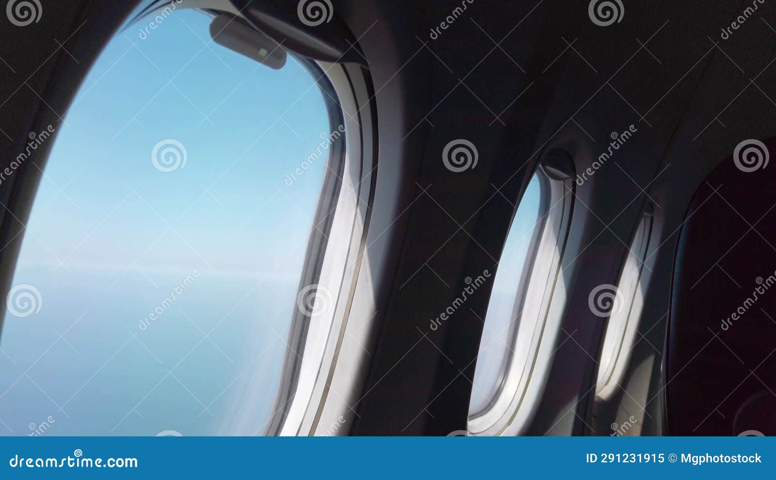 View from Airplane Window with Silhouettes. Stock Video - Video of ...