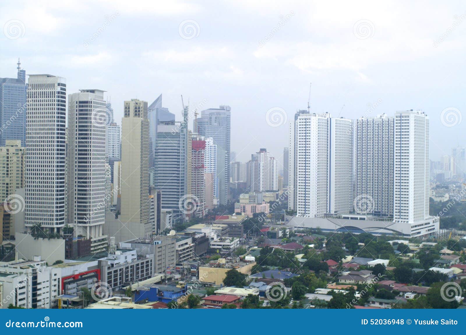 Daytime View in Manila from Top of Hotel Stock Photo - Image of ...