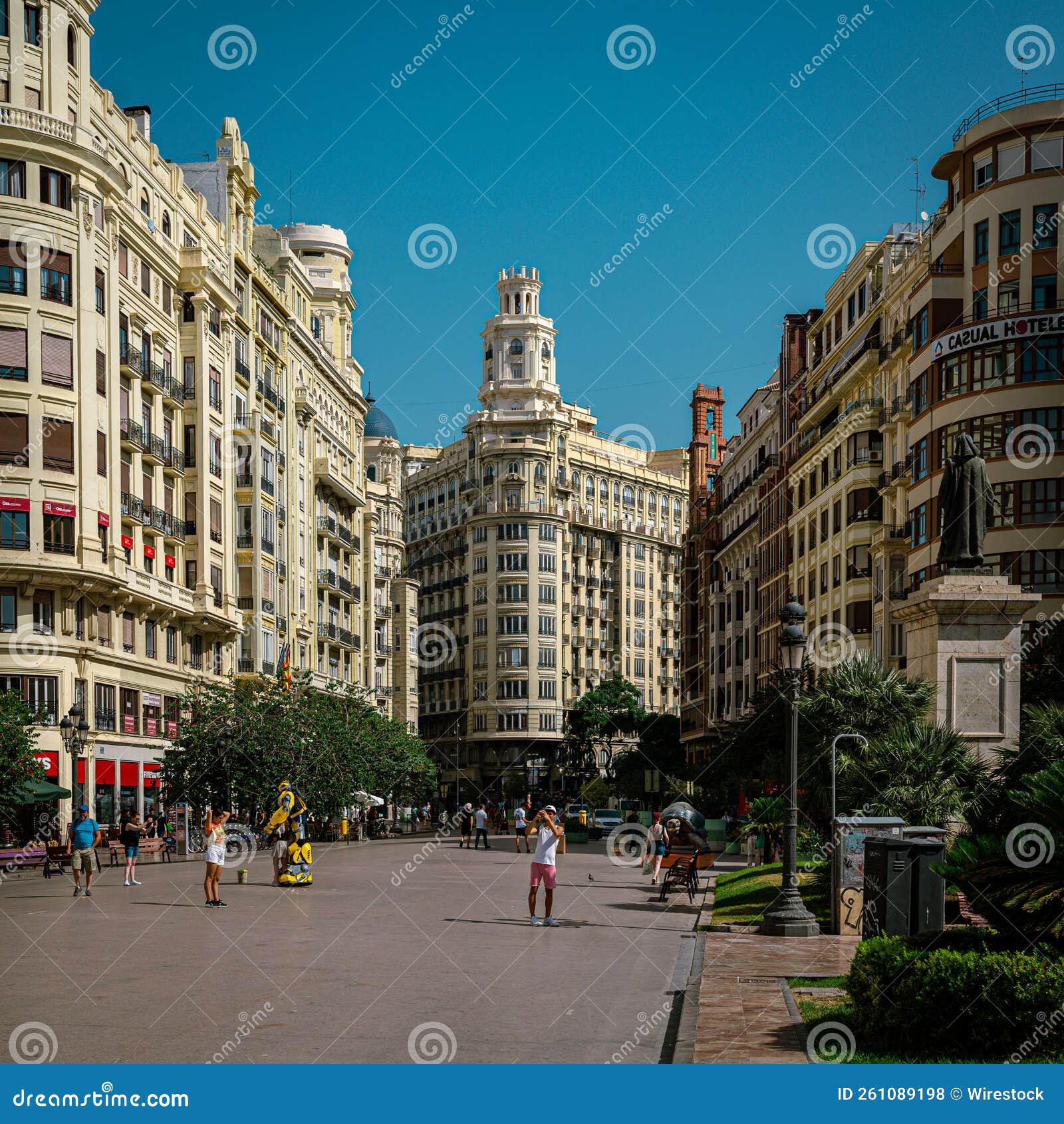 Daytime View of Valencia City Center Editorial Stock Photo - Image of ...
