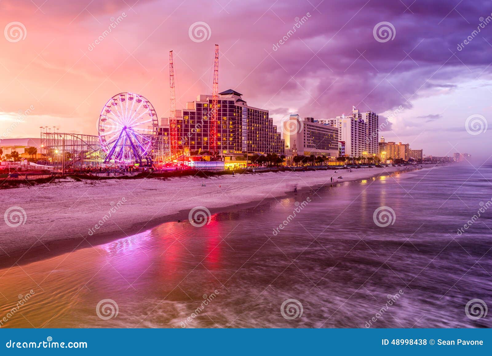 Daytona Beach, Florida Skyline Stock Photo - Image of america ...