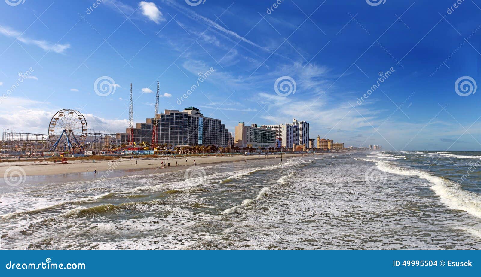 Daytona Beach, Florida, USA Skyline. Stock Photo - Image of town ...