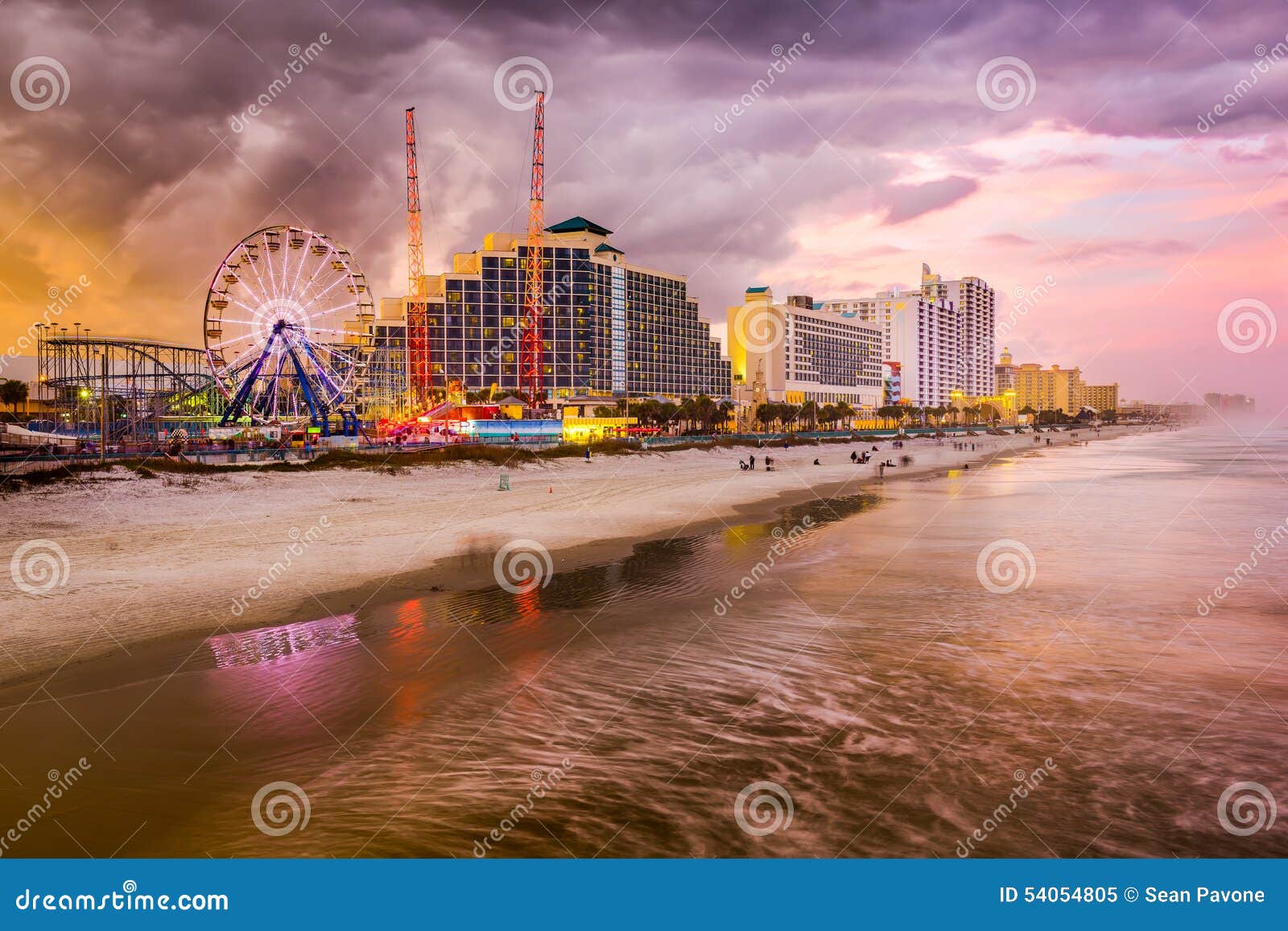 Daytona Beach Skyline stock image. Image of scene, place - 54054805