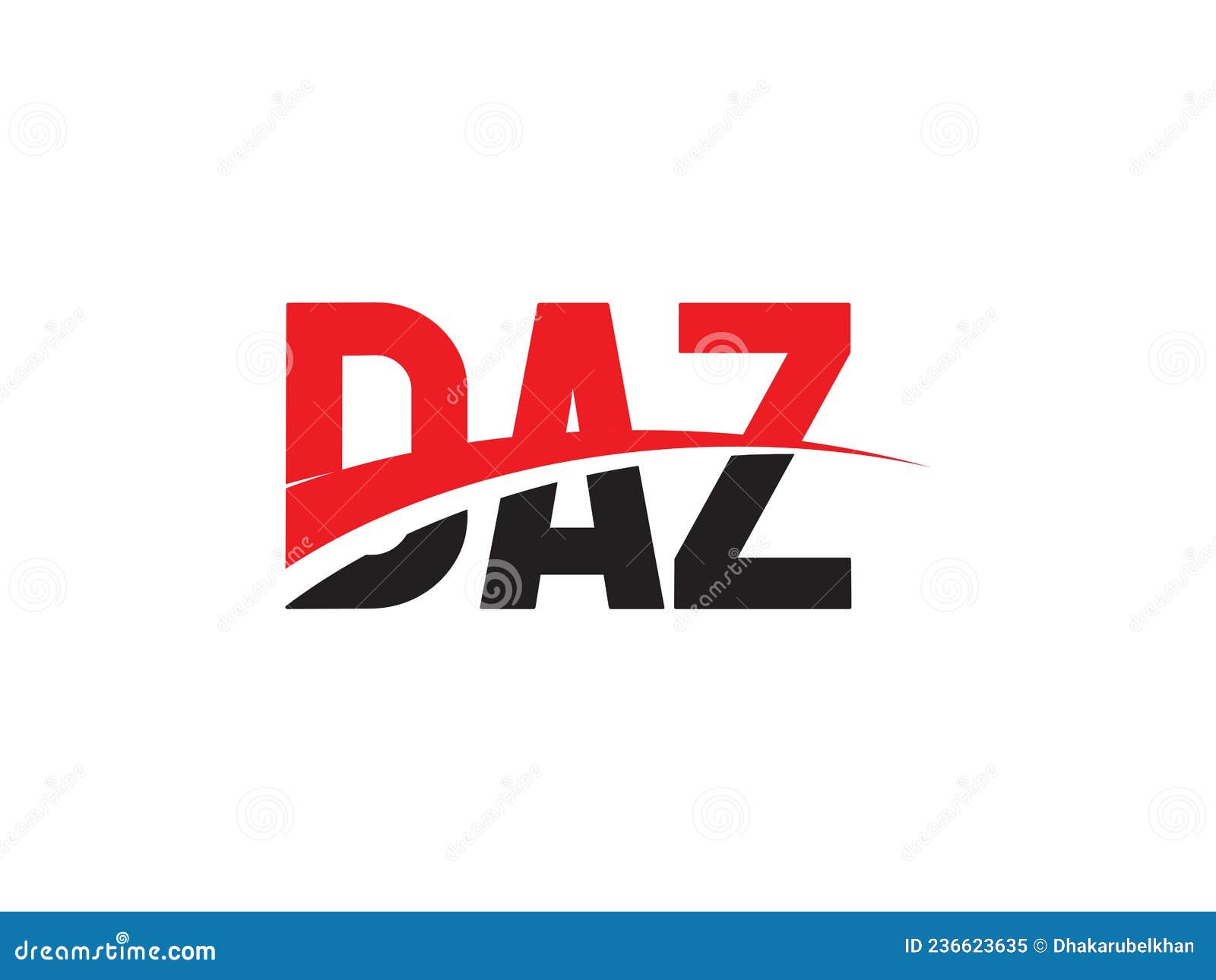 DAZ Letter Initial Logo Design Vector Illustration Stock Vector ...