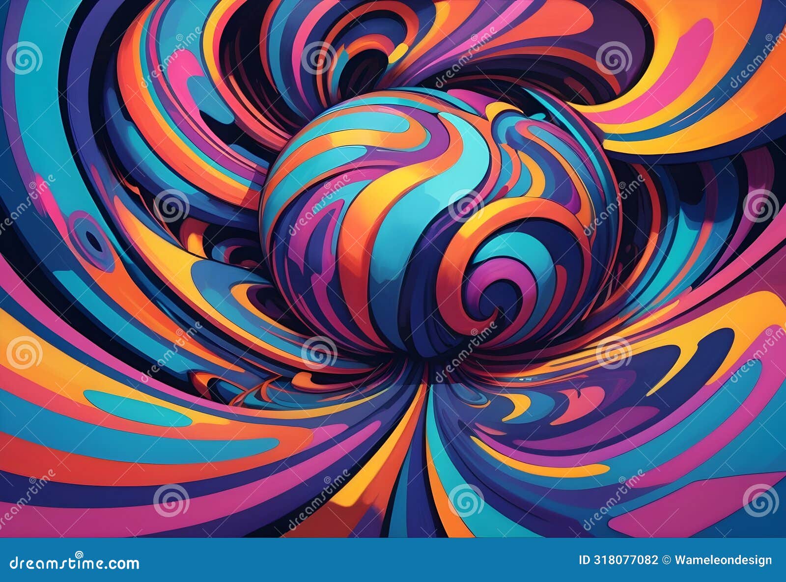 Dazzling, Amorphous 3D Structures in a Prismatic Color Scheme Stock ...