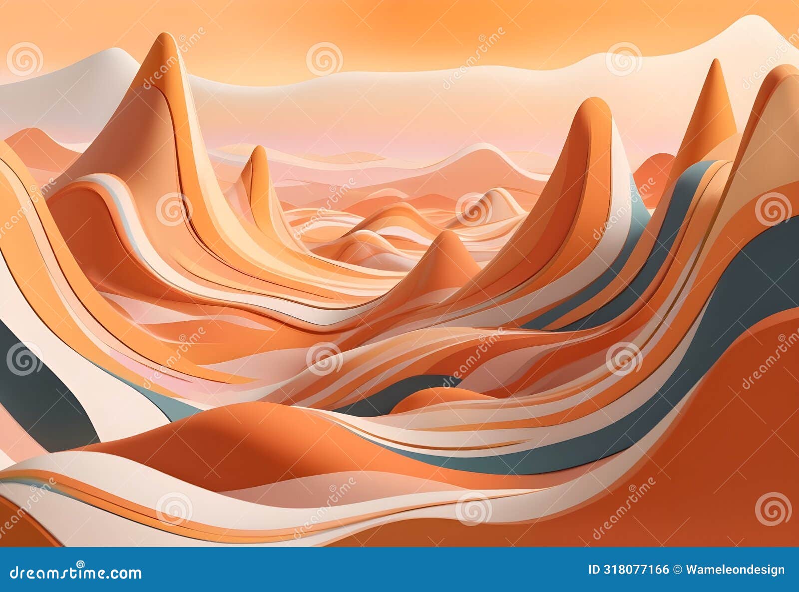 Dazzling, Amorphous 3D Structures in a Prismatic Color Scheme Stock ...