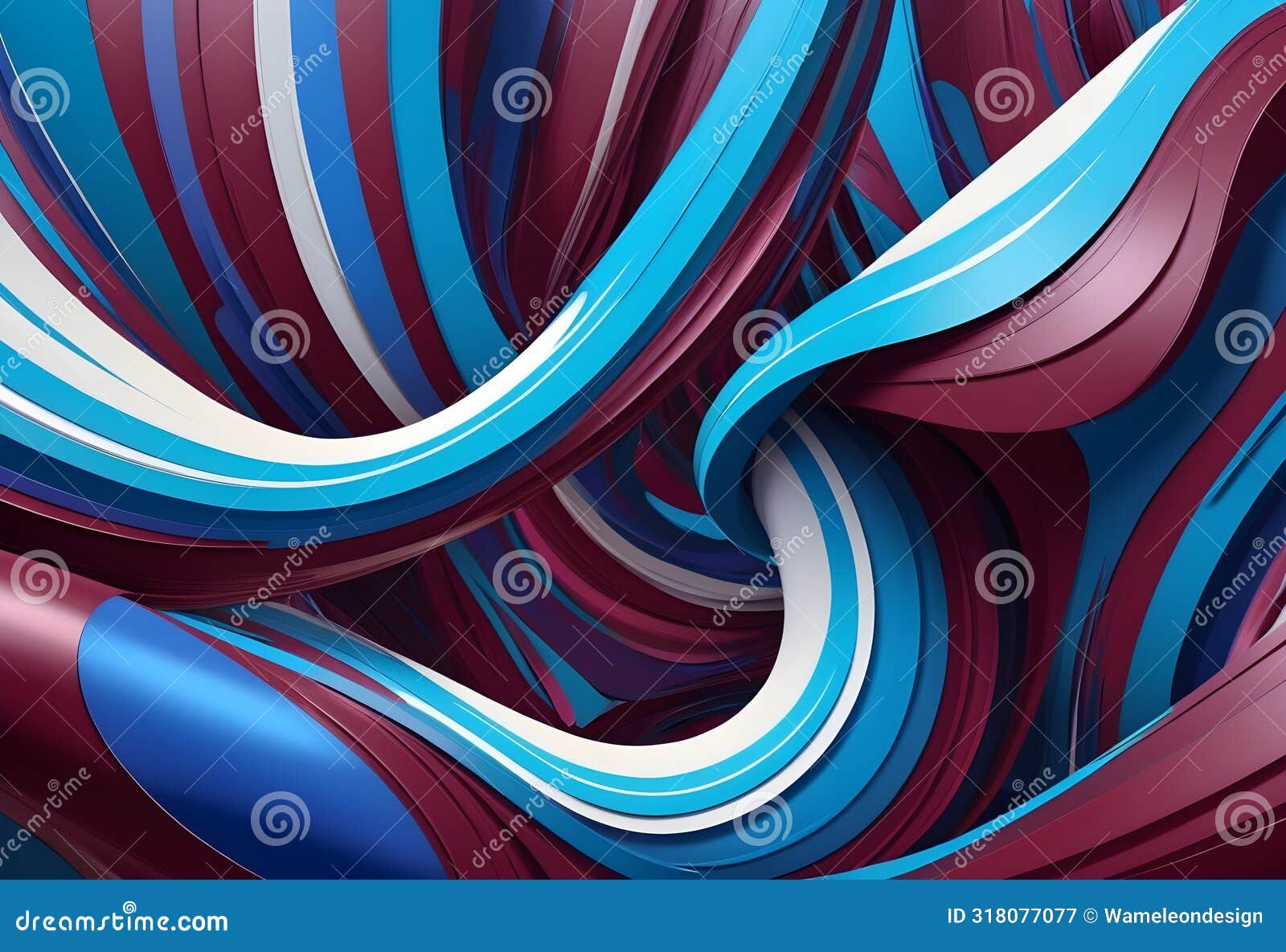 Dazzling, Amorphous 3D Structures in a Prismatic Color Scheme Stock ...