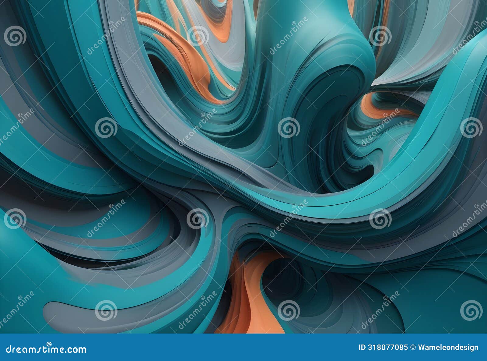 Dazzling, Amorphous 3D Structures in a Prismatic Color Scheme Stock ...