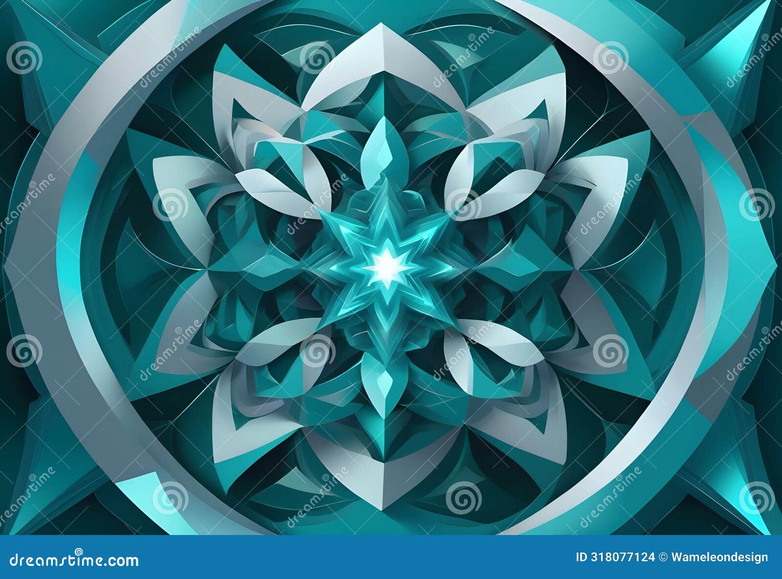 Dazzling, Amorphous 3D Structures in a Prismatic Color Scheme Stock ...