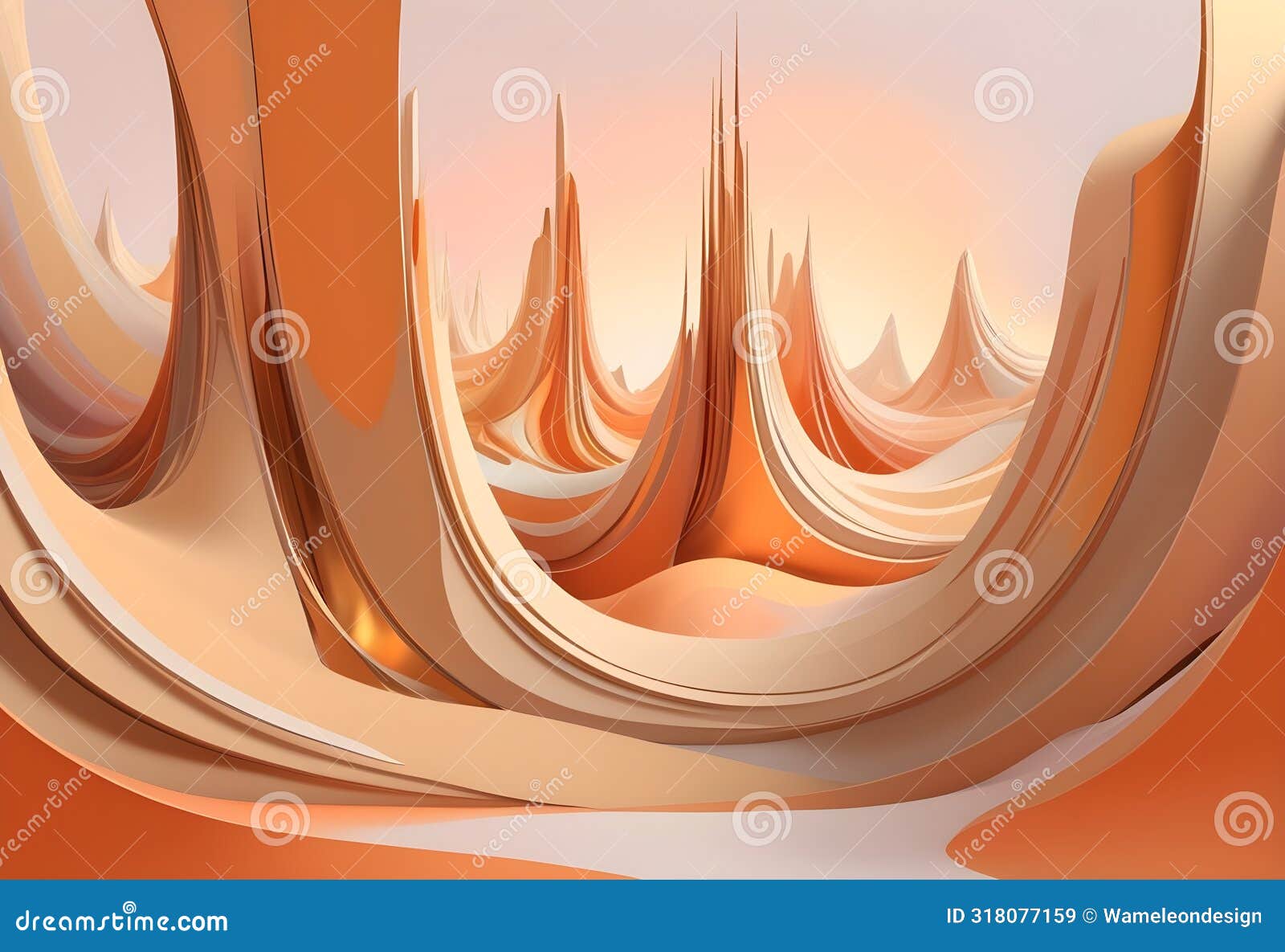 Dazzling, Amorphous 3D Structures in a Prismatic Color Scheme Stock ...