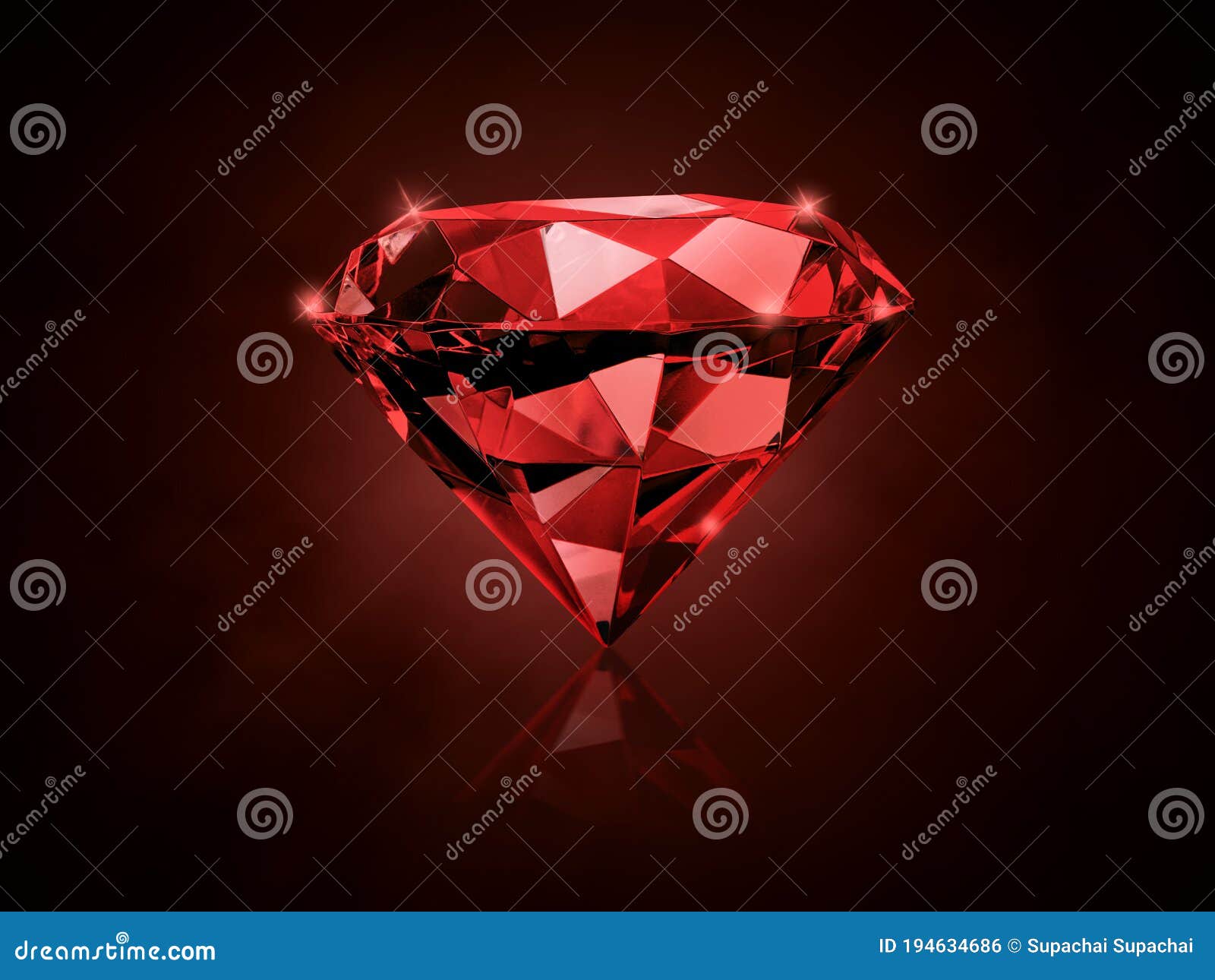 Dazzling Diamond Red Gemstones on Red Background Editorial Photo ...