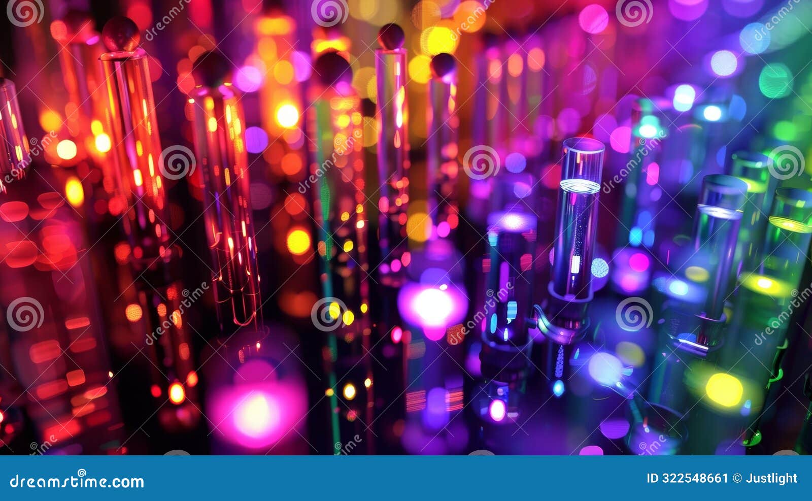 A Dazzling Display of Rainbow Colors Created by the Quantum Dot ...