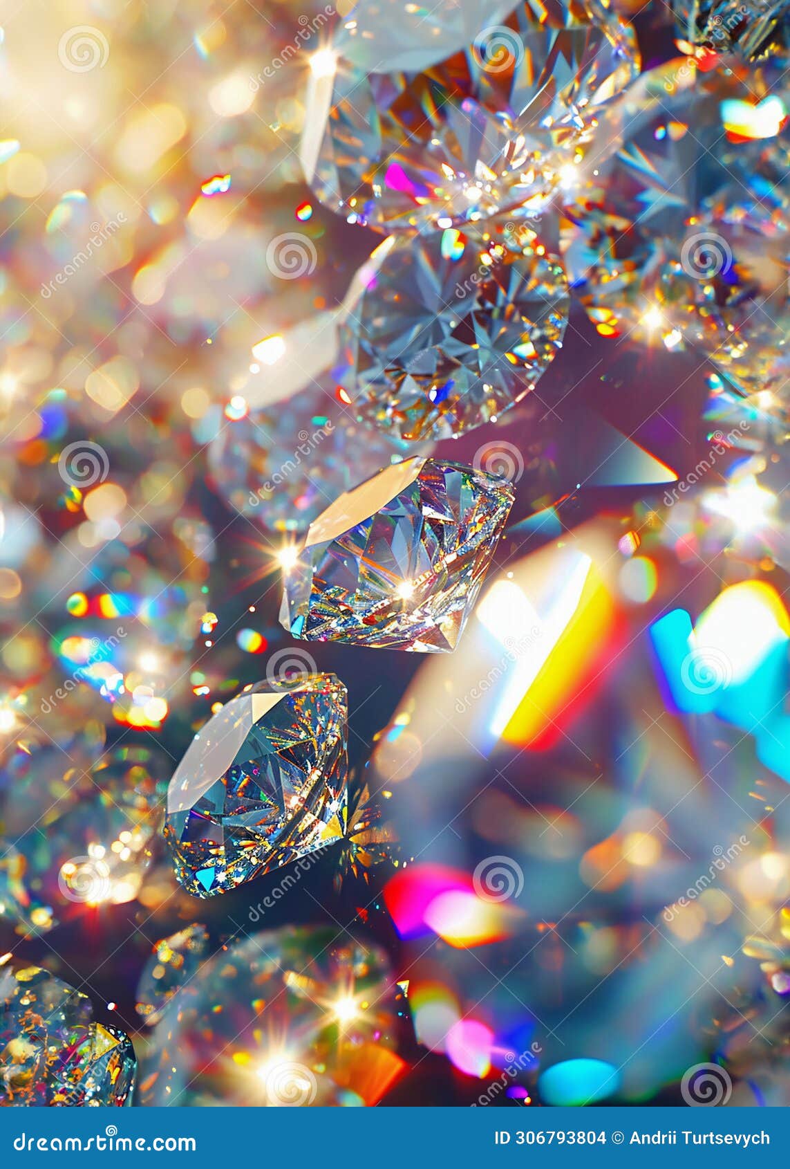 Dazzling Display of Sparkling Gems a Symphony of Light and Brilliance ...