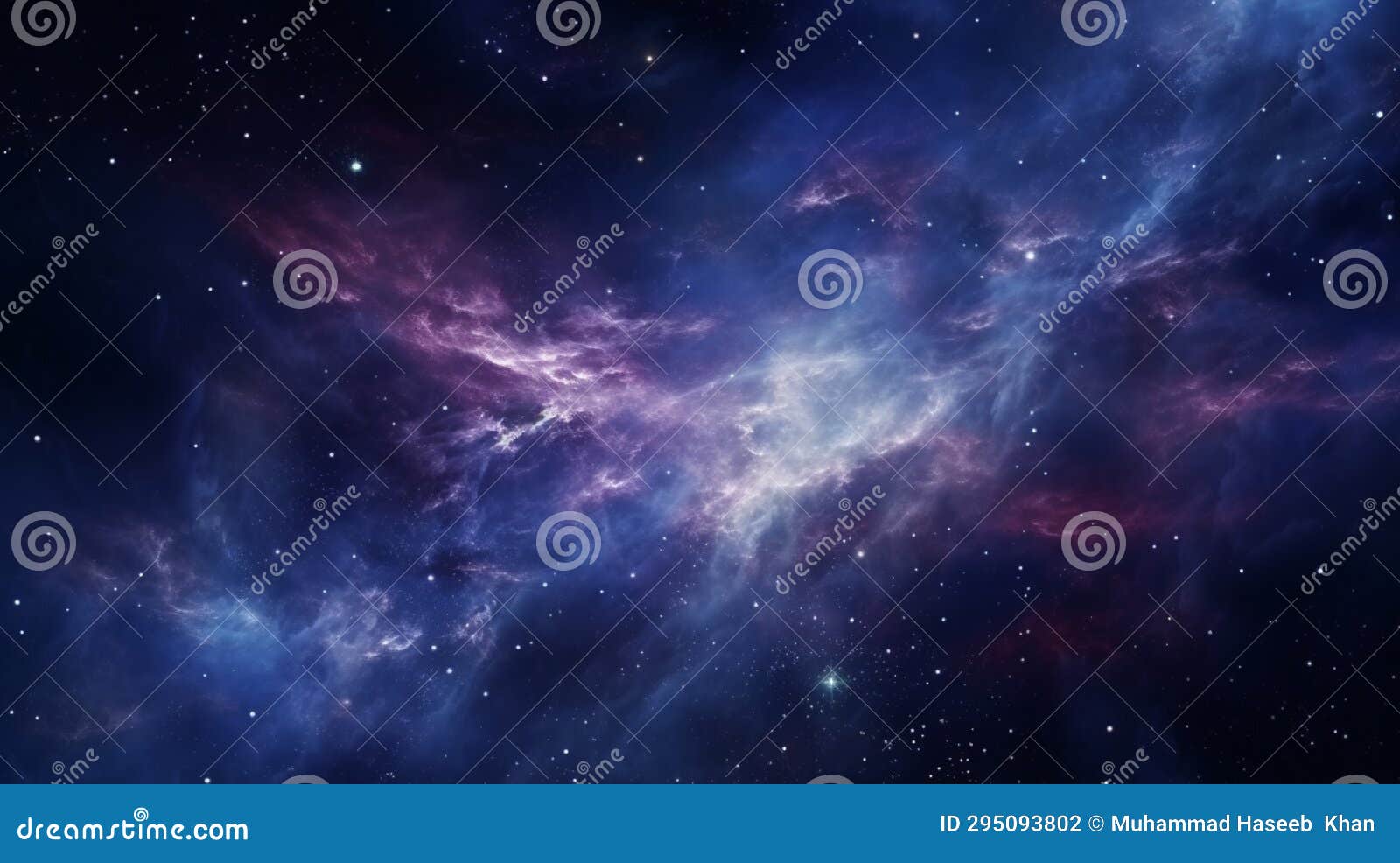 Dazzling Galaxy Cloud Nebula in Space. a Starry Night Sky Stock Photo ...