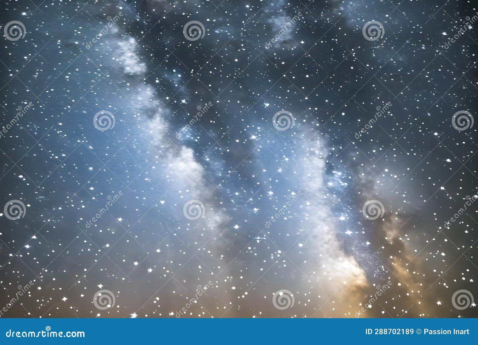 Dazzling Night Sky Filled with Stars Stock Illustration - Illustration ...
