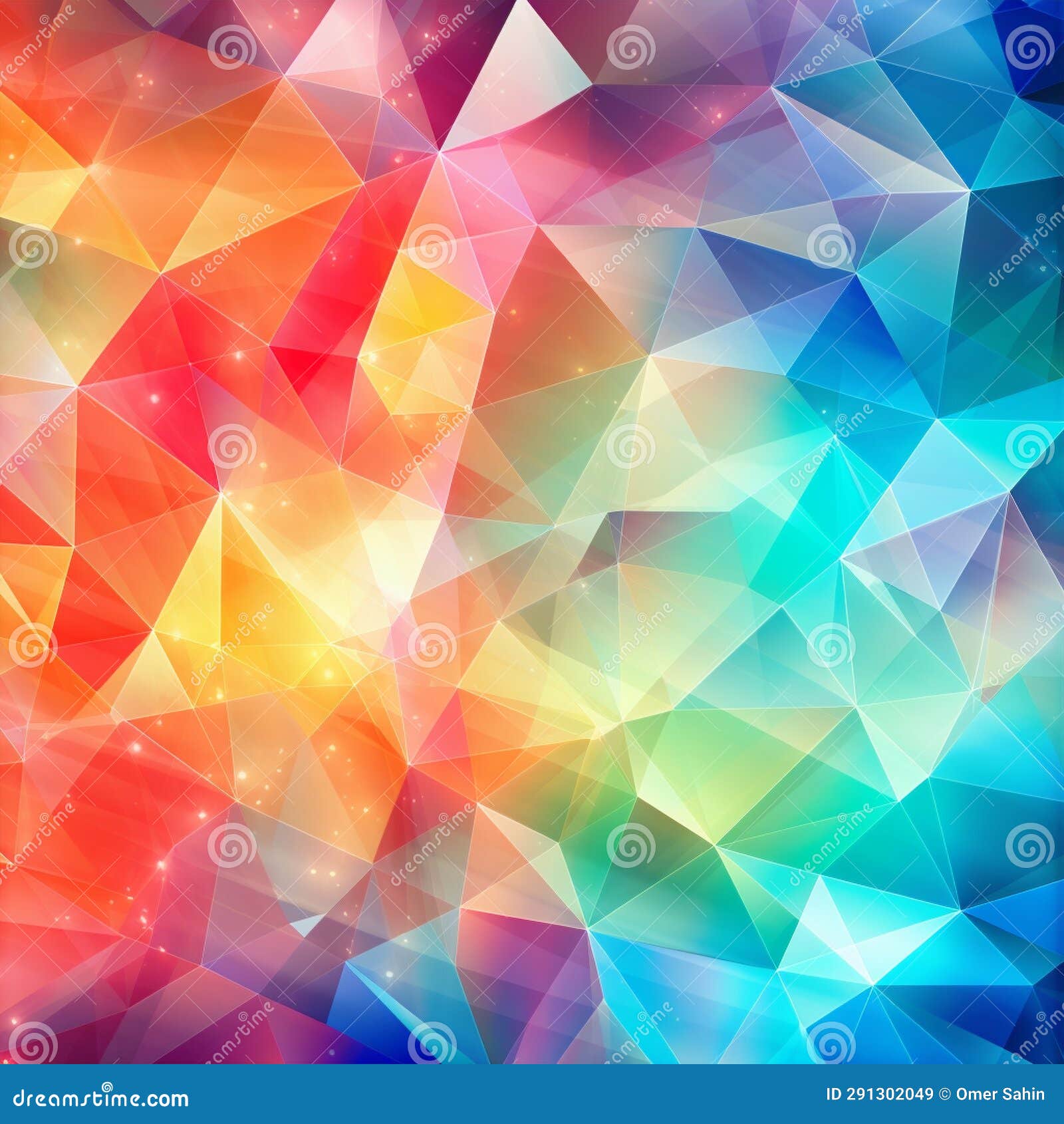 Dazzling Prism with Gradient Patterns Stock Illustration - Illustration ...