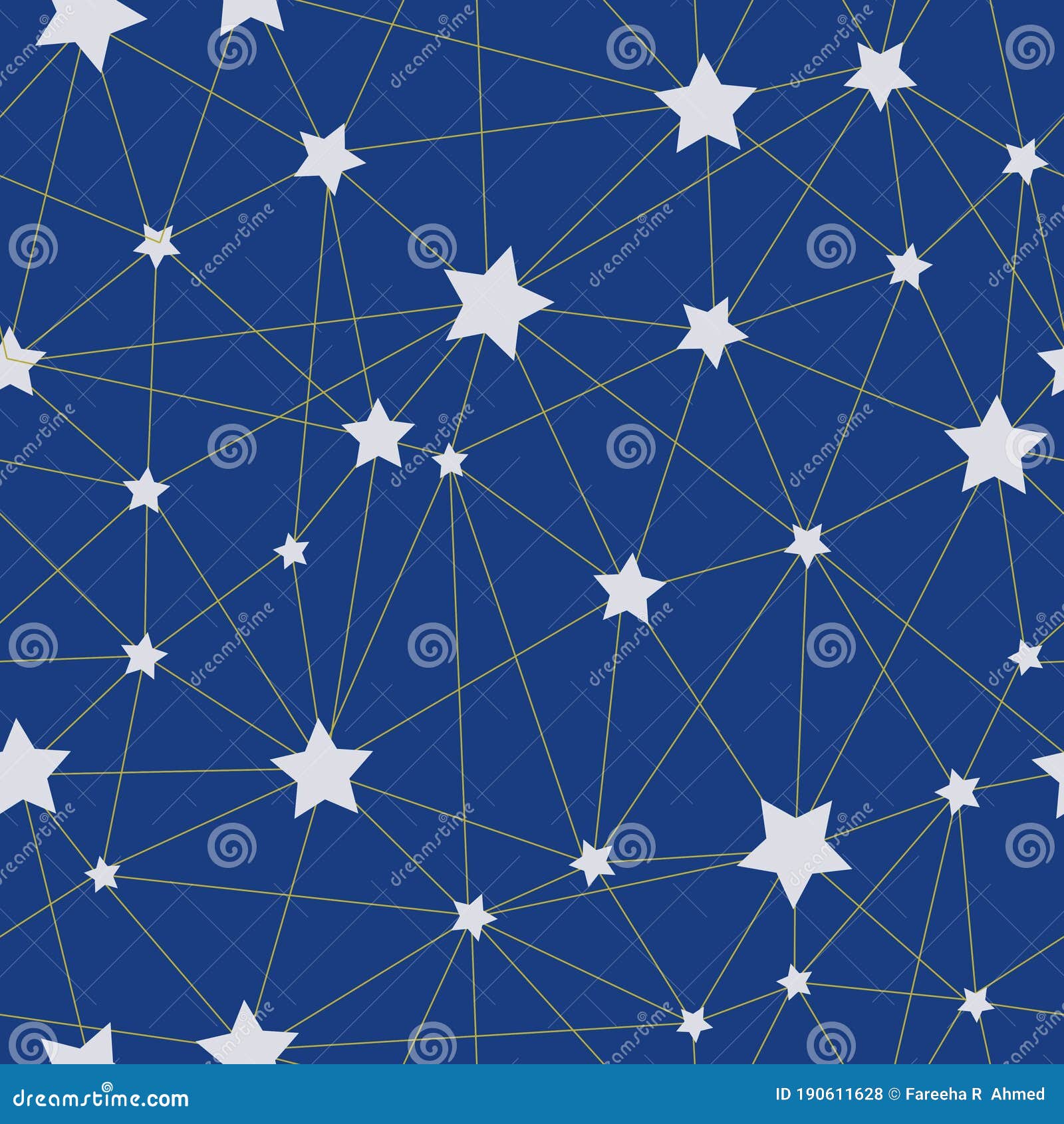 Seamless Stars Vector Pattern. Great for Fabrics, Textiles, Boys ...