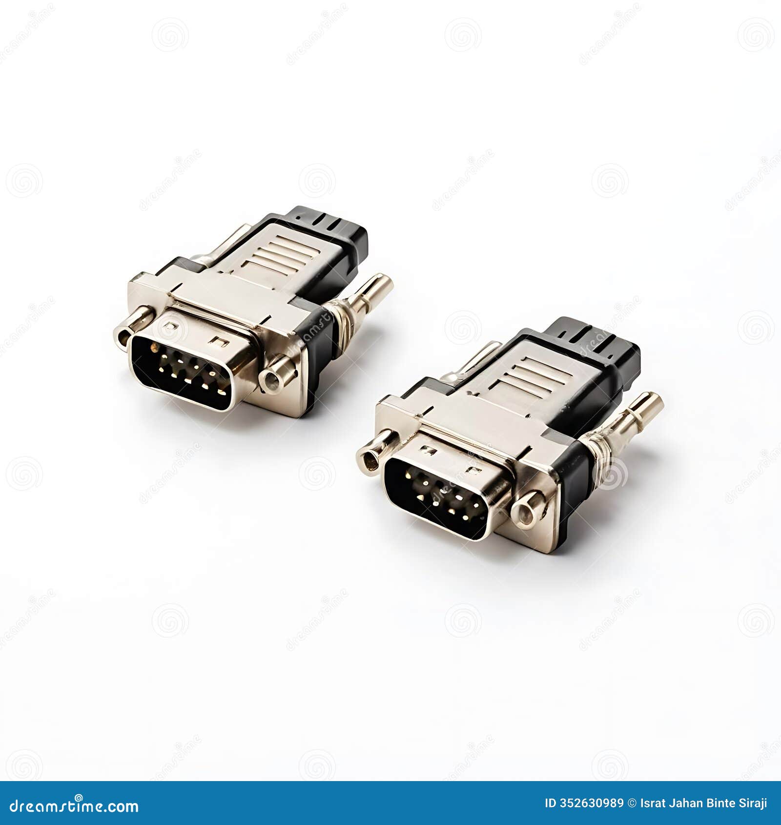 3D SATA Connector With Red Cable, Vector Illustration. | CartoonDealer ...