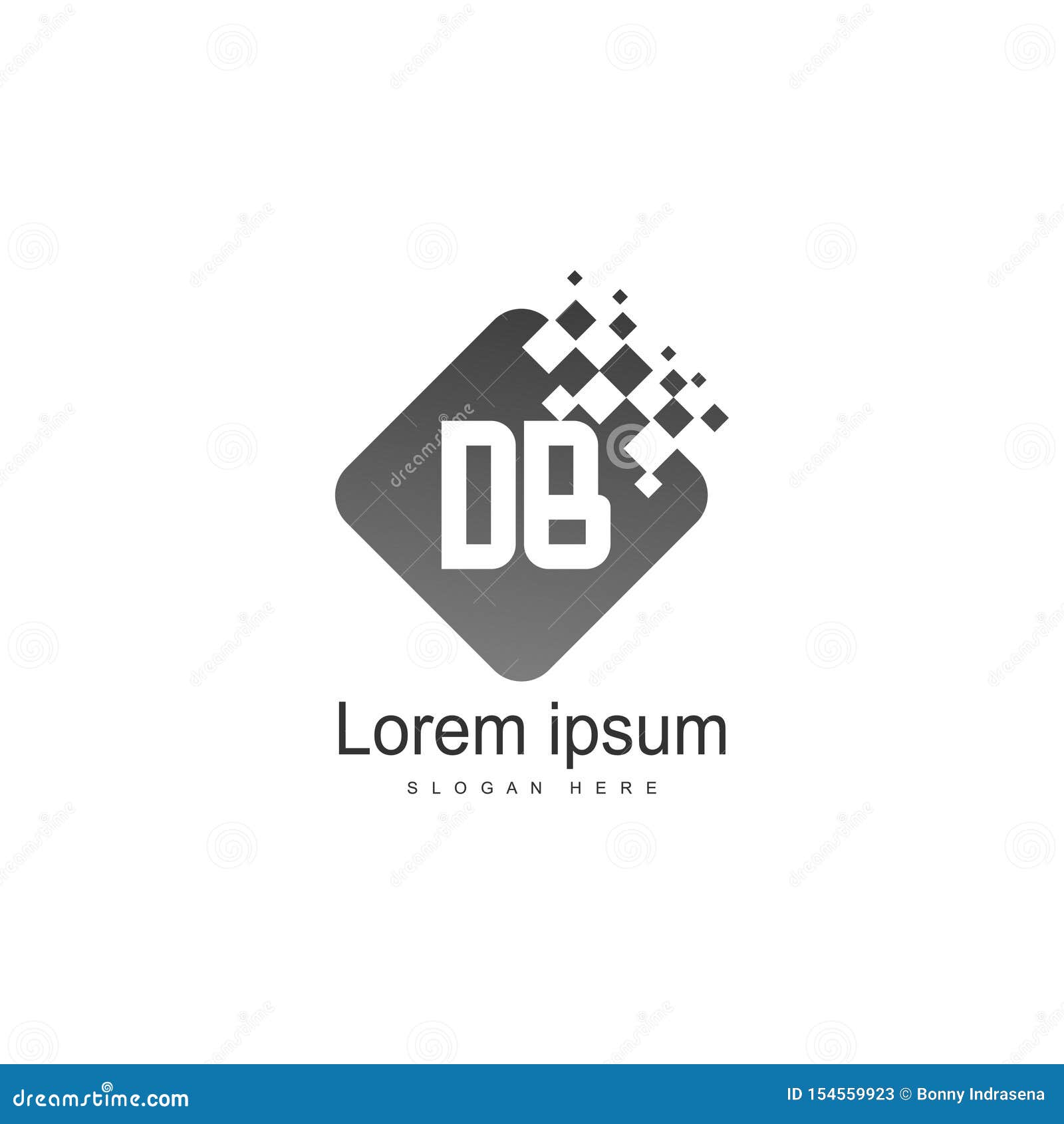DB Letter Logo Design. Creative Modern DB Letters Icon Illustration ...