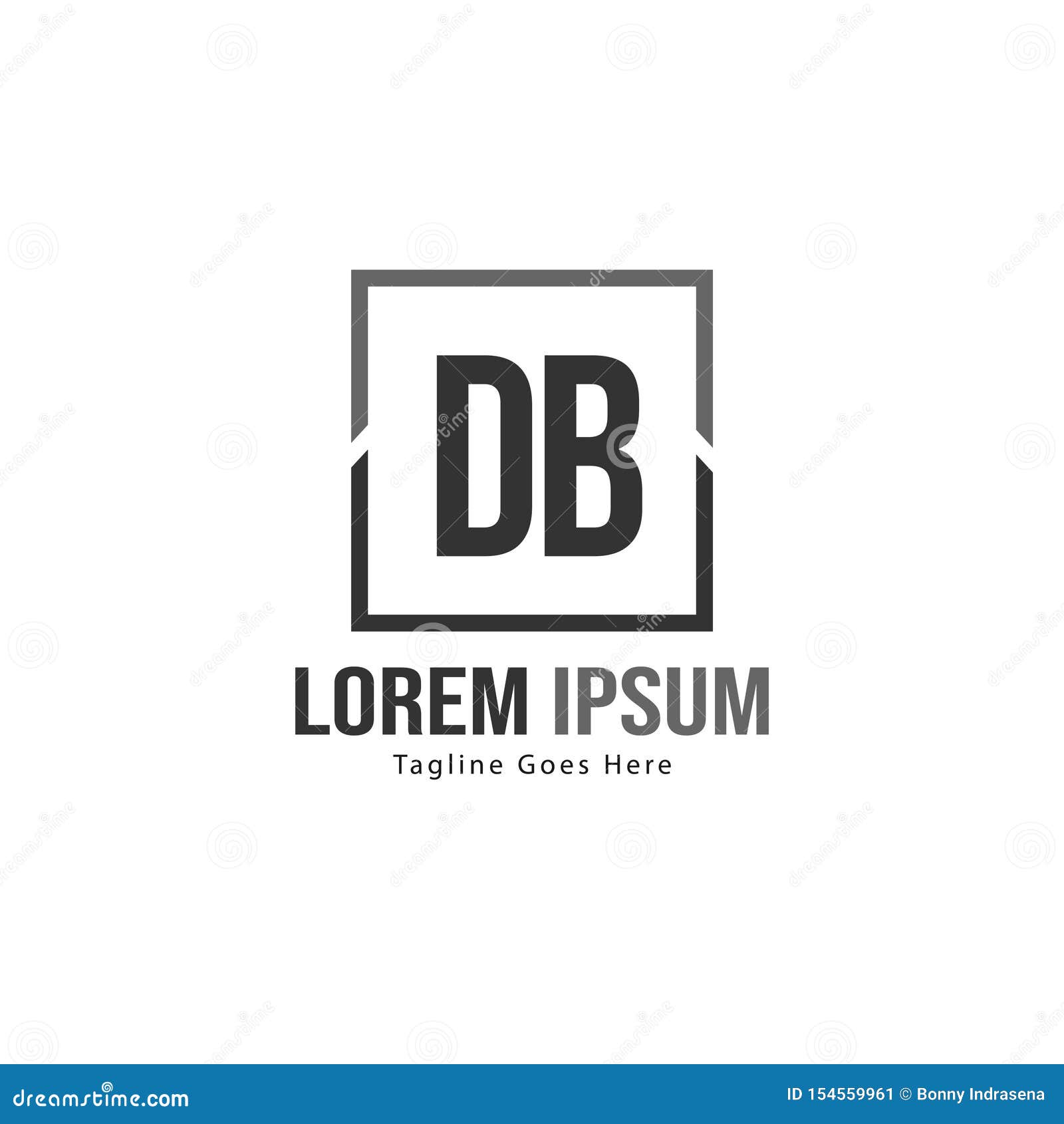 DB Letter Logo Design. Creative Modern DB Letters Icon Illustration ...