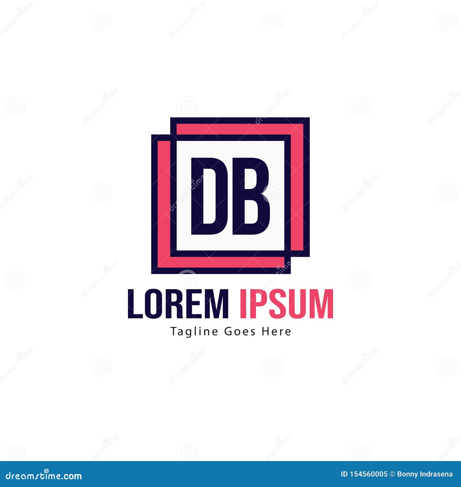 DB Letter Logo Design. Creative Modern DB Letters Icon Illustration ...