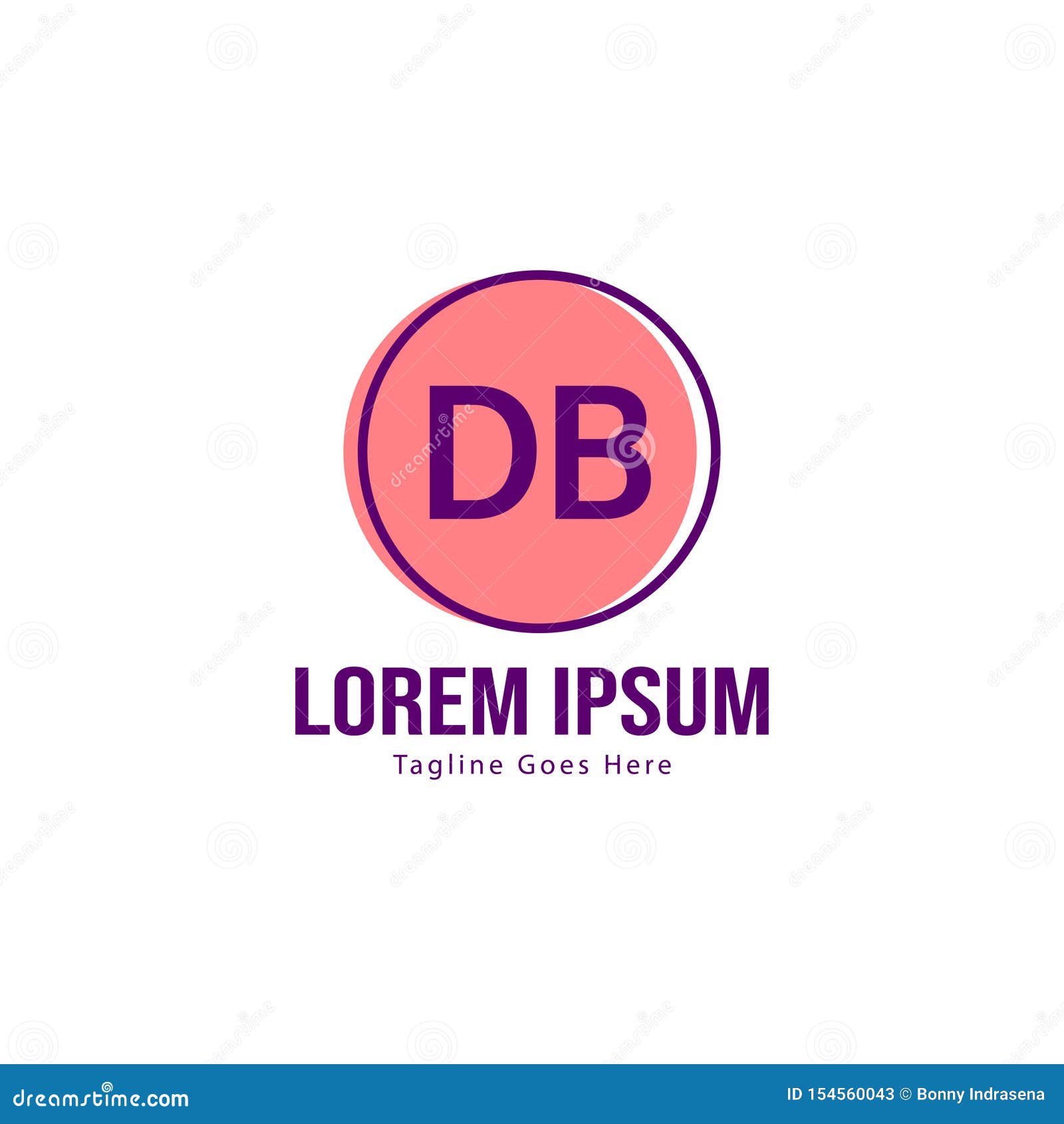 DB Letter Logo Design. Creative Modern DB Letters Icon Illustration ...