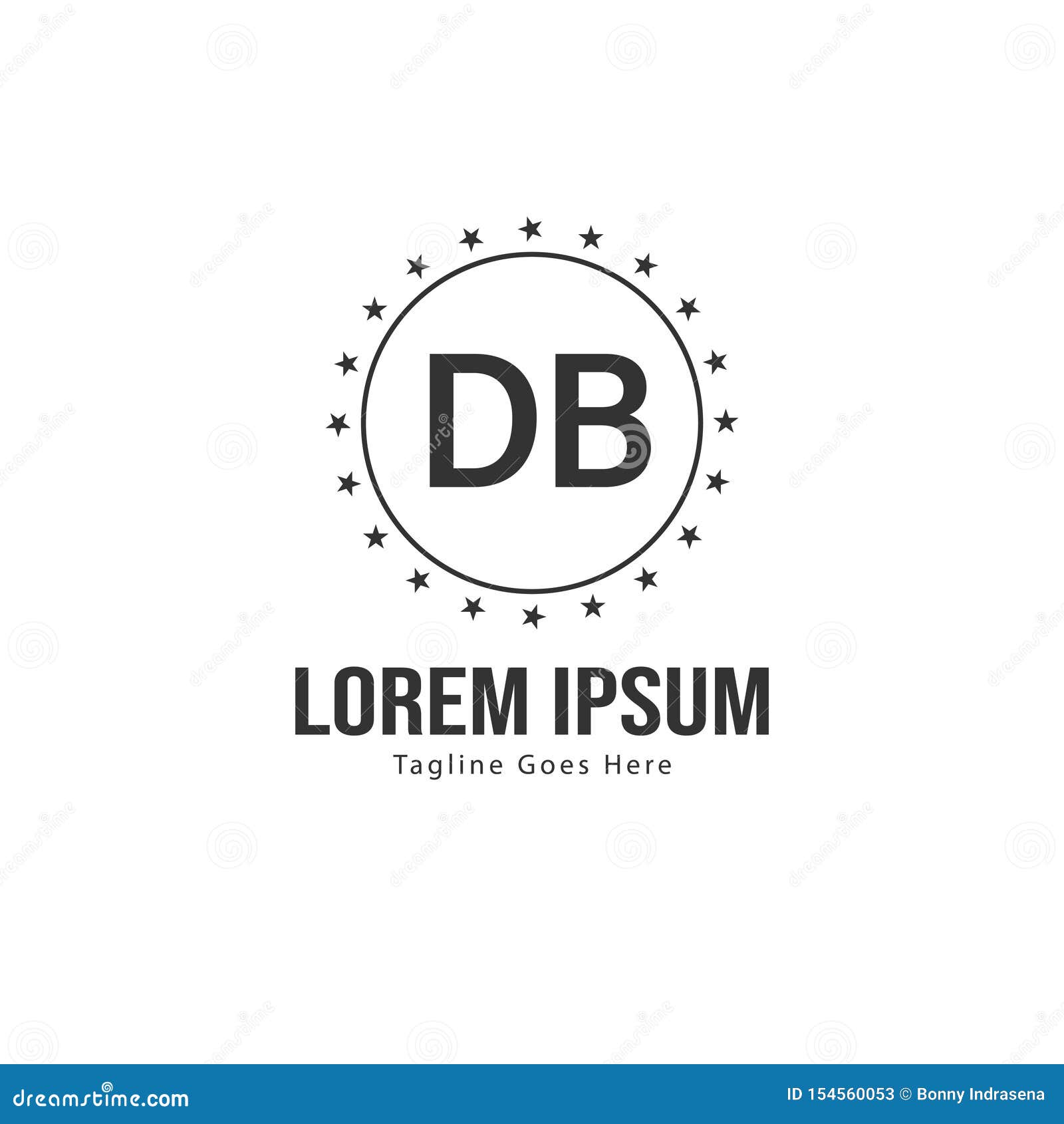 DB Letter Logo Design. Creative Modern DB Letters Icon Illustration ...