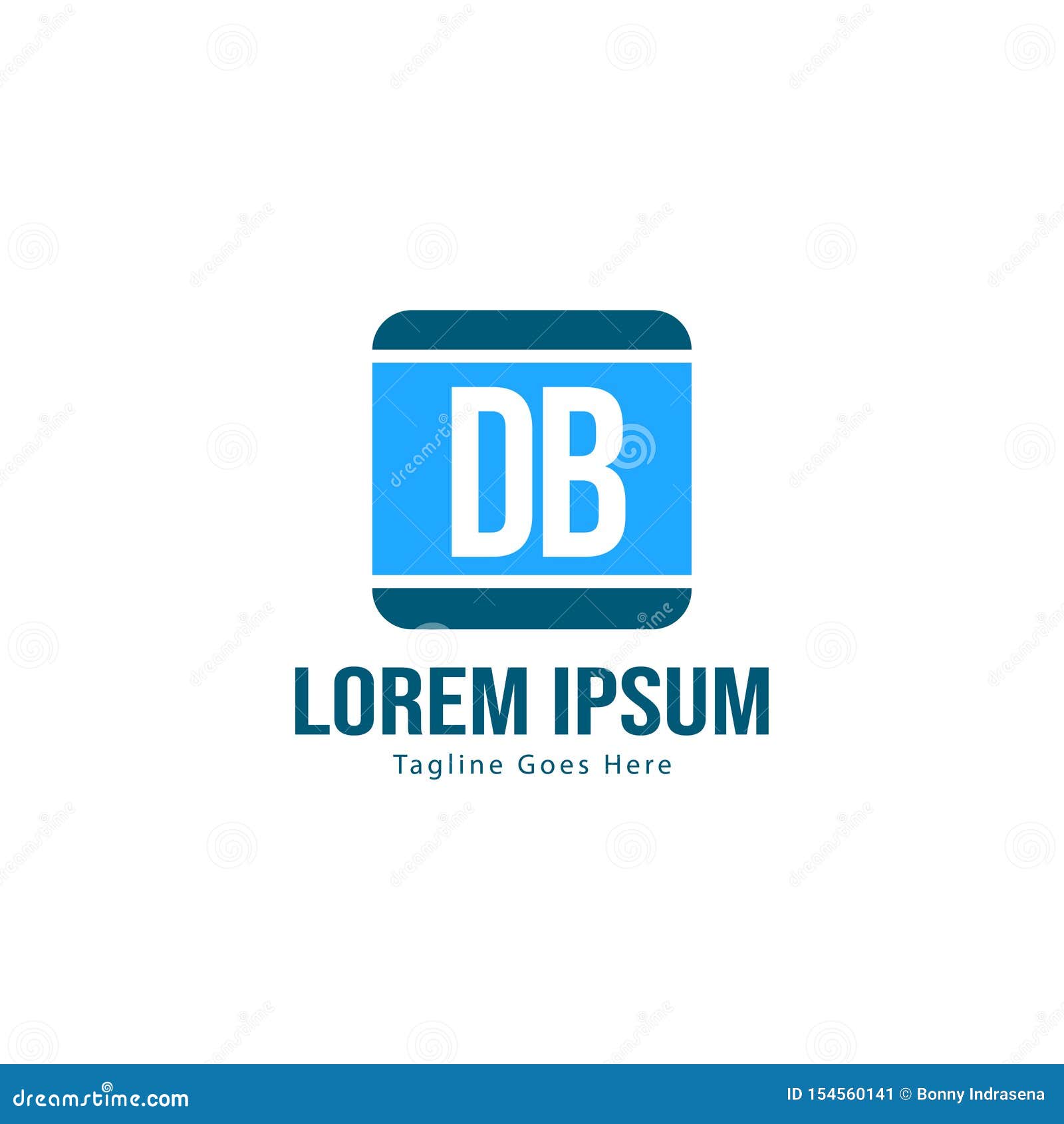 DB Letter Logo Design. Creative Modern DB Letters Icon Illustration ...