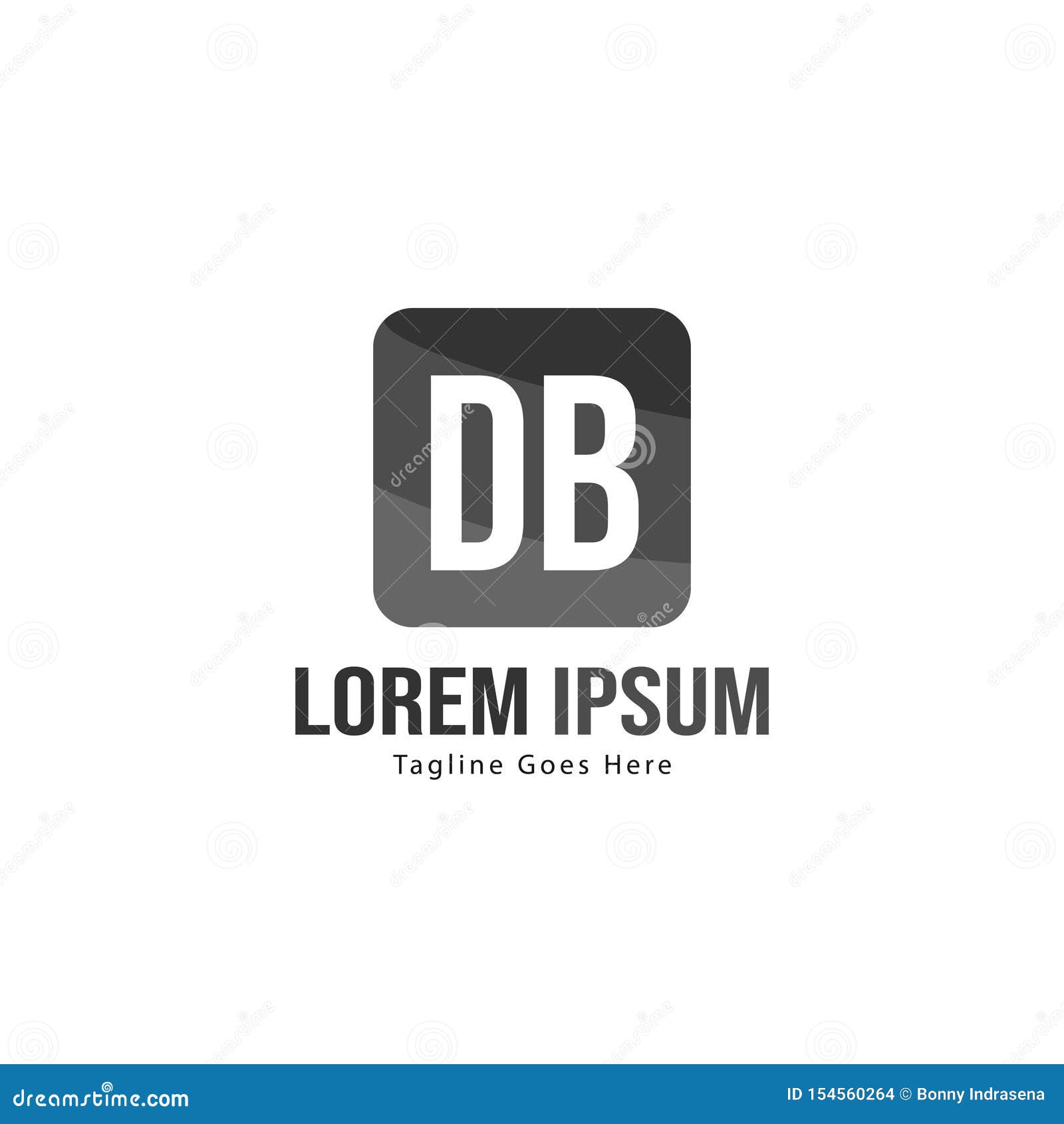 DB Letter Logo Design. Creative Modern DB Letters Icon Illustration ...
