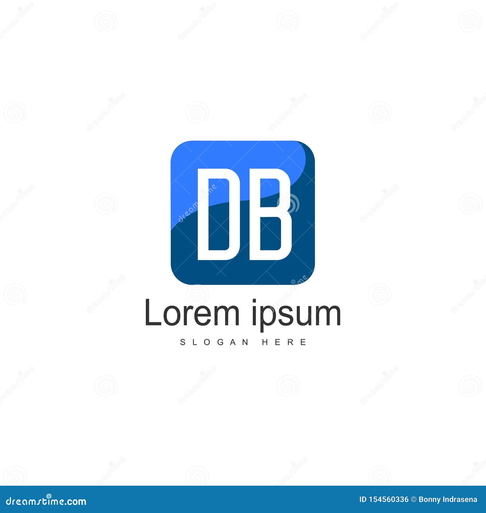 DB Letter Logo Design. Creative Modern DB Letters Icon Illustration ...