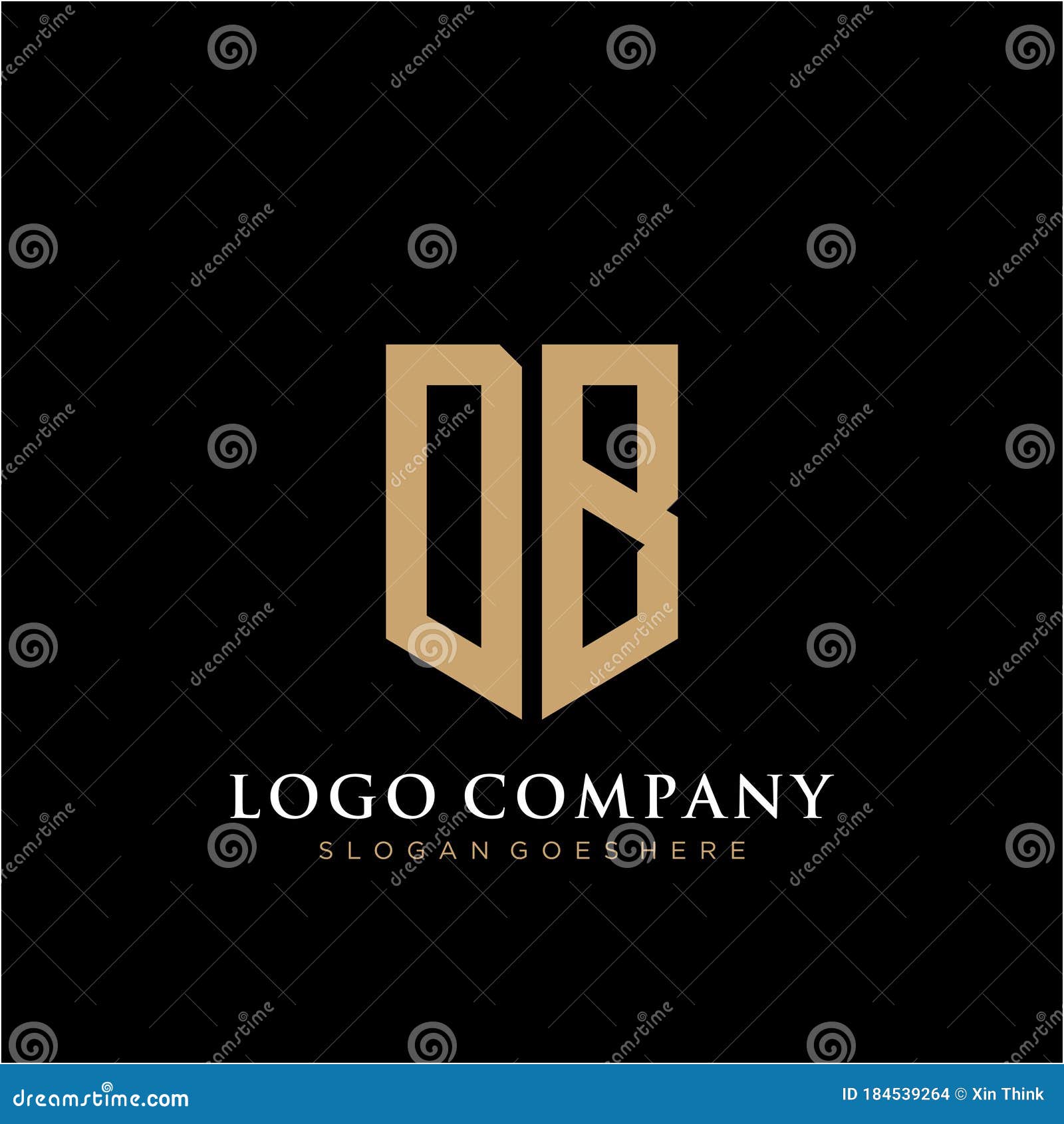 DB Letter Logo Icon Design Template Elements Stock Vector ...