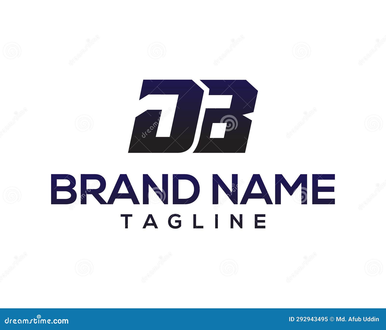 DB Logo Icon Design Monogram Vector. Stock Vector - Illustration of ...