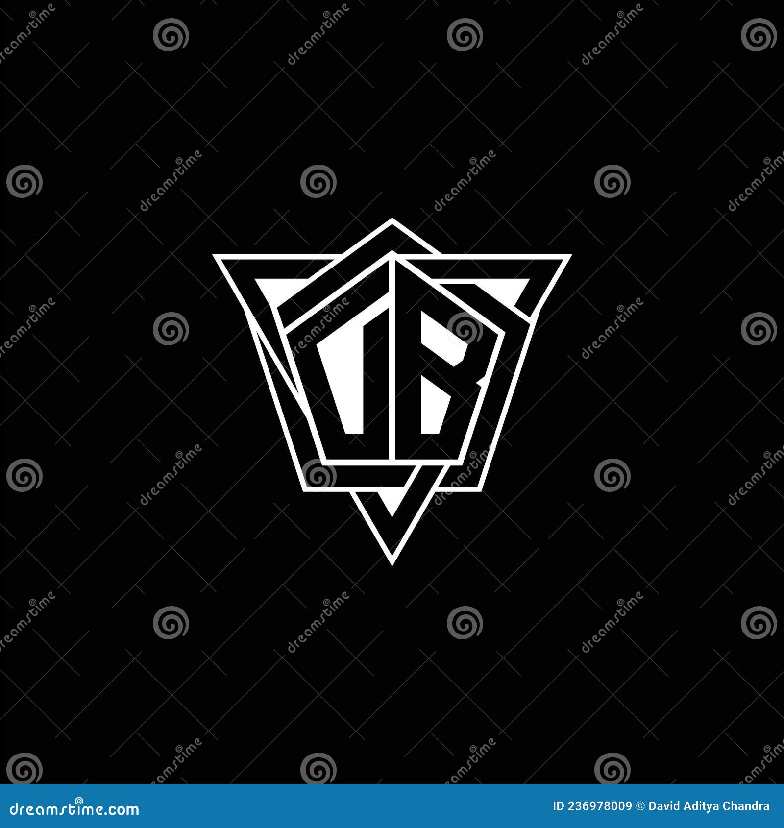 DB Logo Monogram Geometric Modern Design Stock Vector - Illustration of ...