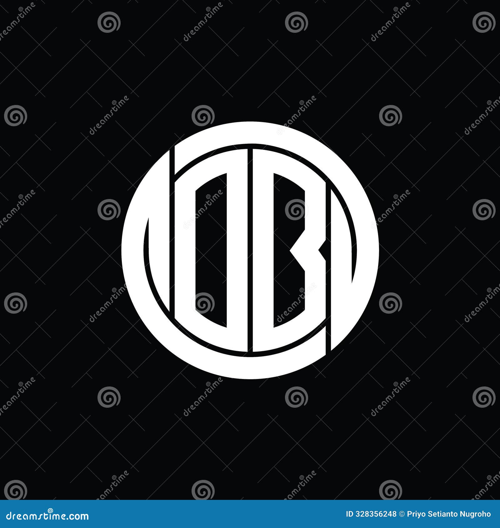 DB Logo Monogram Shield Inside Circle Shape Vector Images Design ...