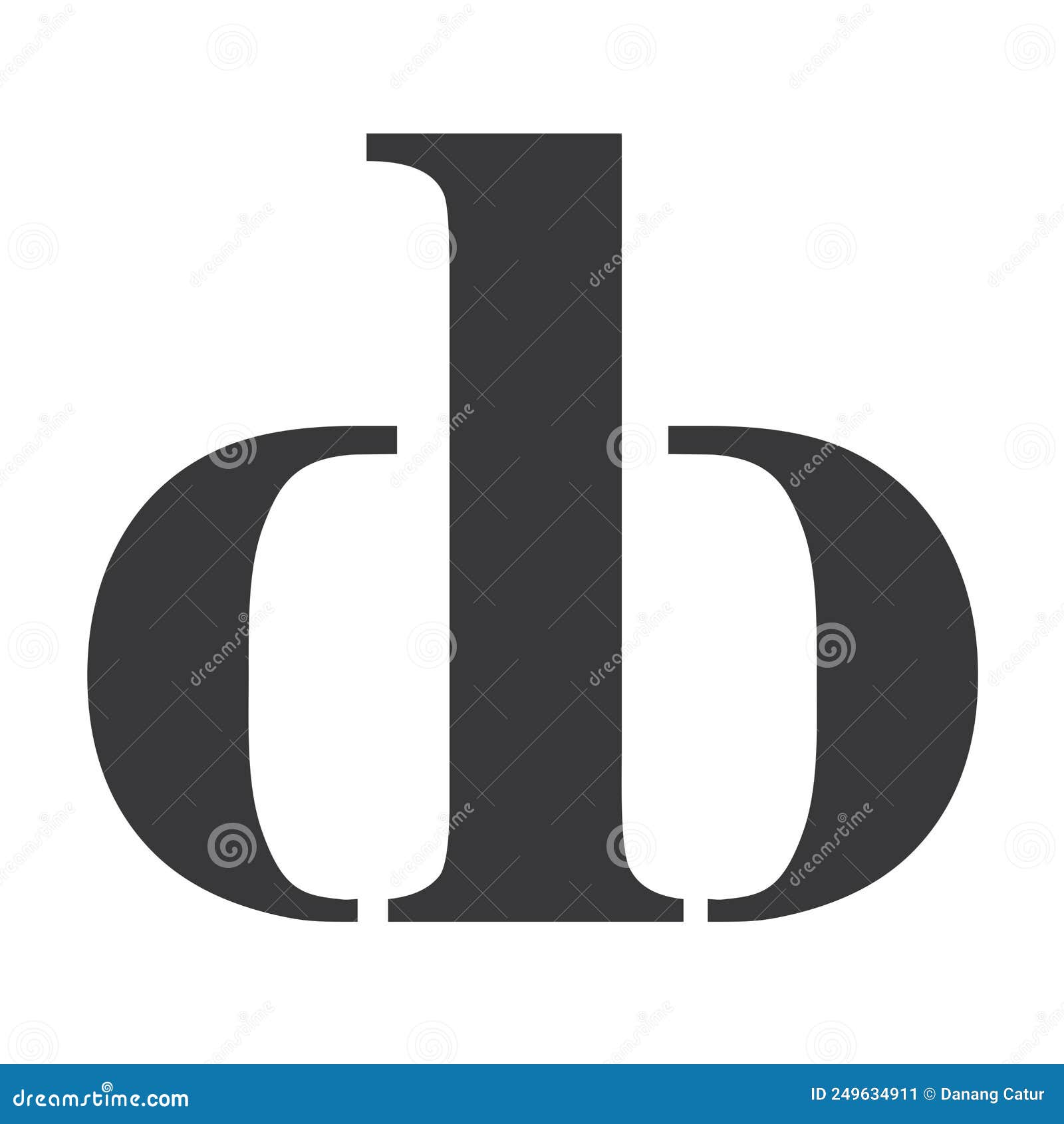 Db Monogram Cool Vector Logo Stock Vector - Illustration of copperlock ...