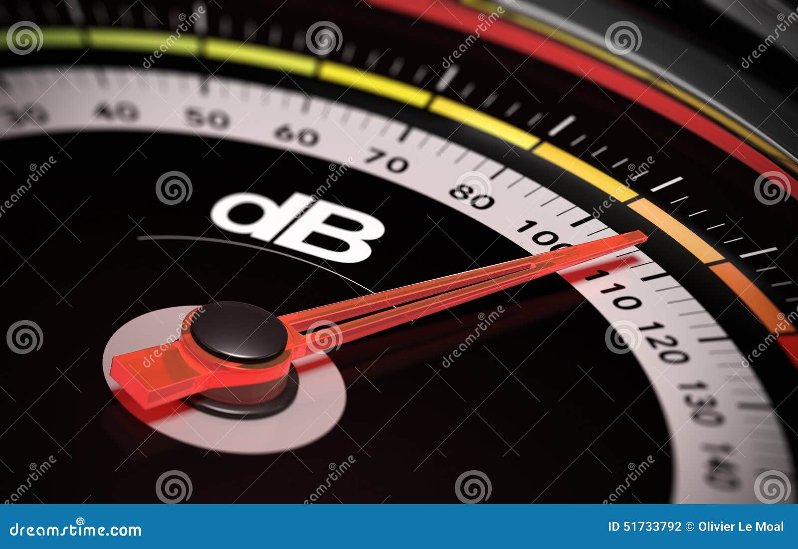DB, niveau de décibel illustration stock. Illustration du image - 51733792