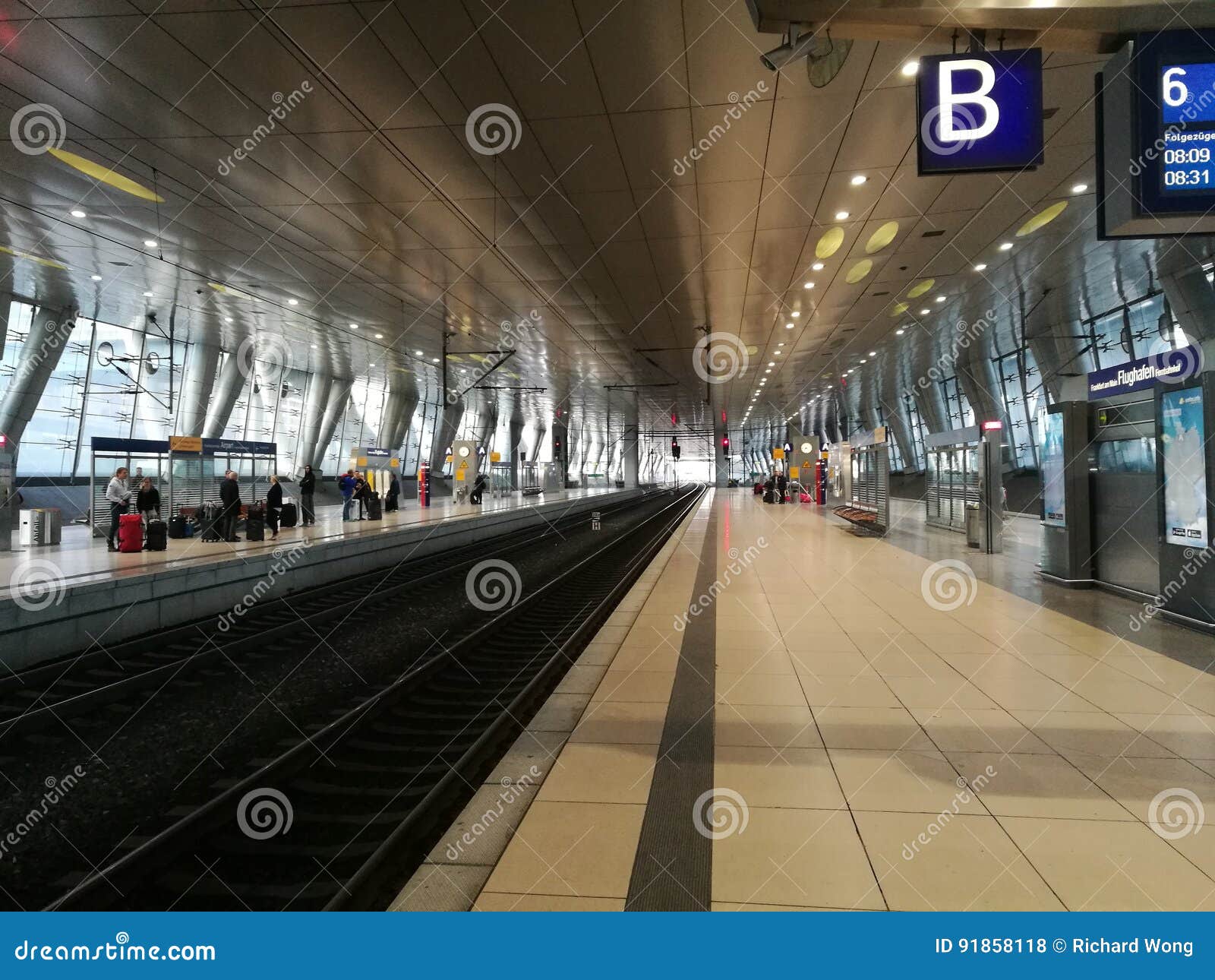The DB Platform in Frankfurt Airport Editorial Stock Photo - Image of ...