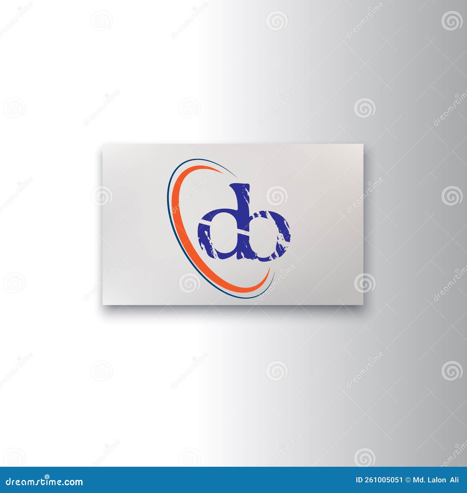 DB Text Logo Design stock vector. Illustration of brand - 261005051