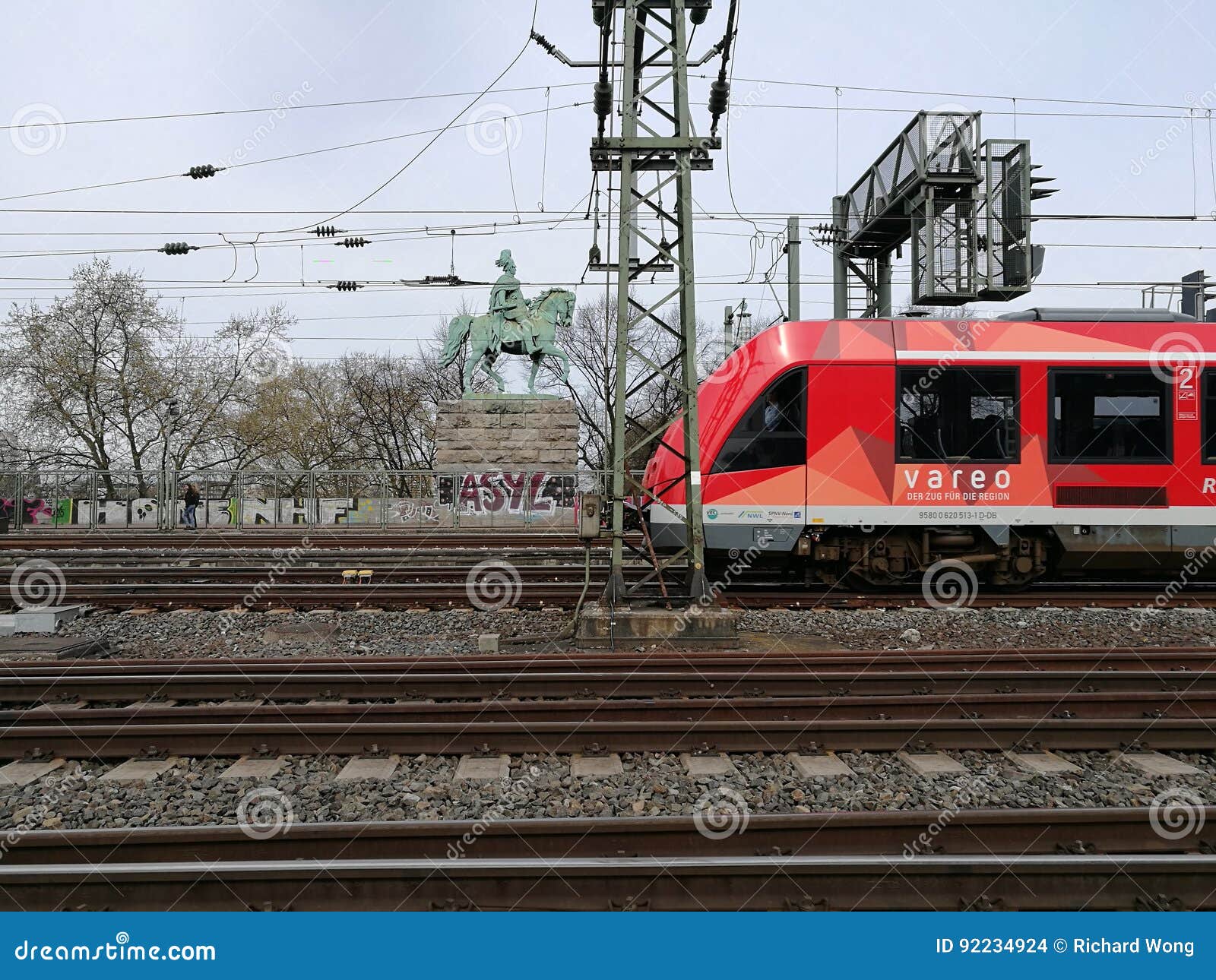 DB Train Arriving in Cologne City Station Editorial Stock Image - Image ...