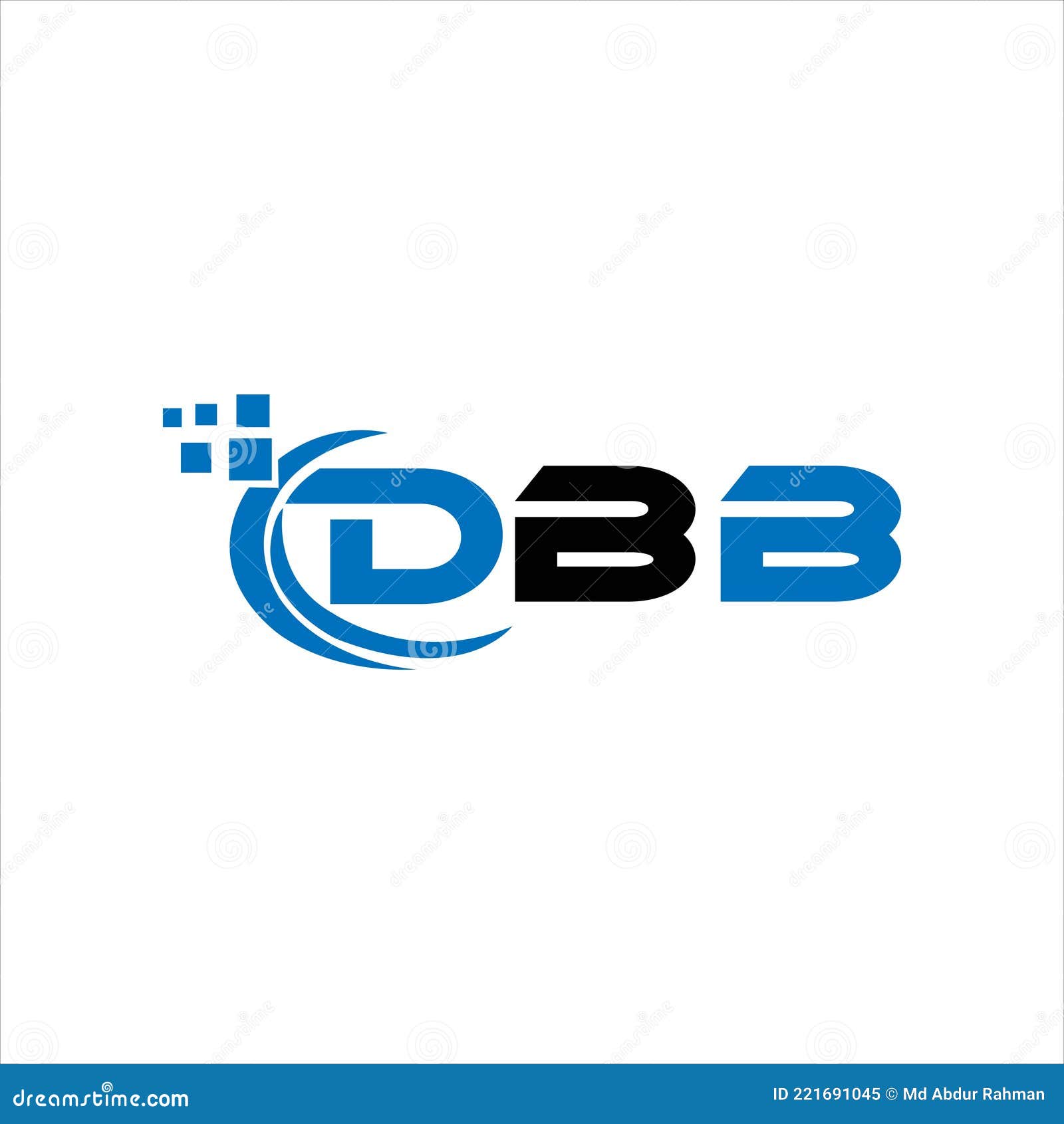DBB Letter Logo Design on White Background. DBB Creative Initials ...