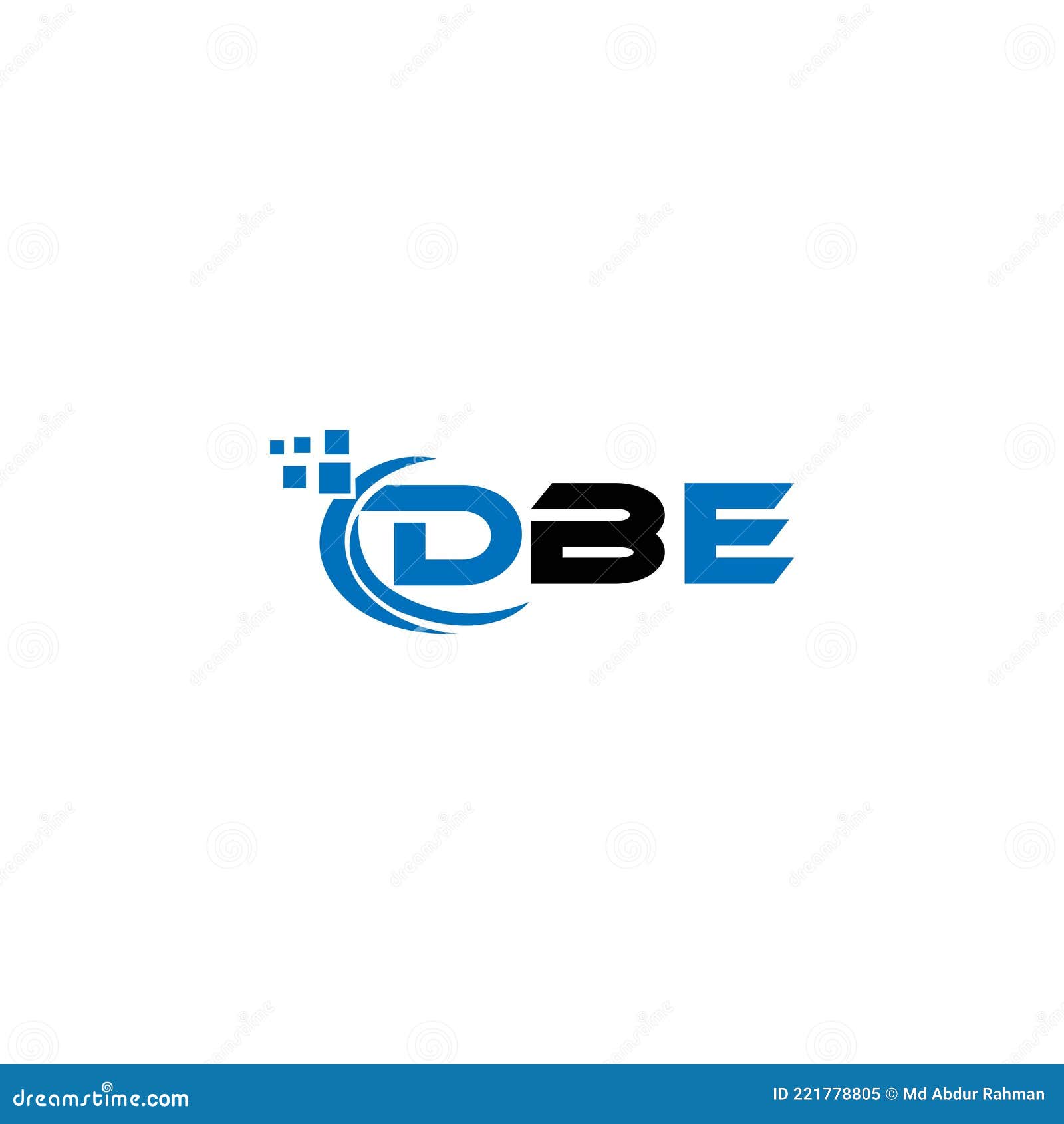 DBE Letter Logo Design on White Background. DBE Creative Initials ...