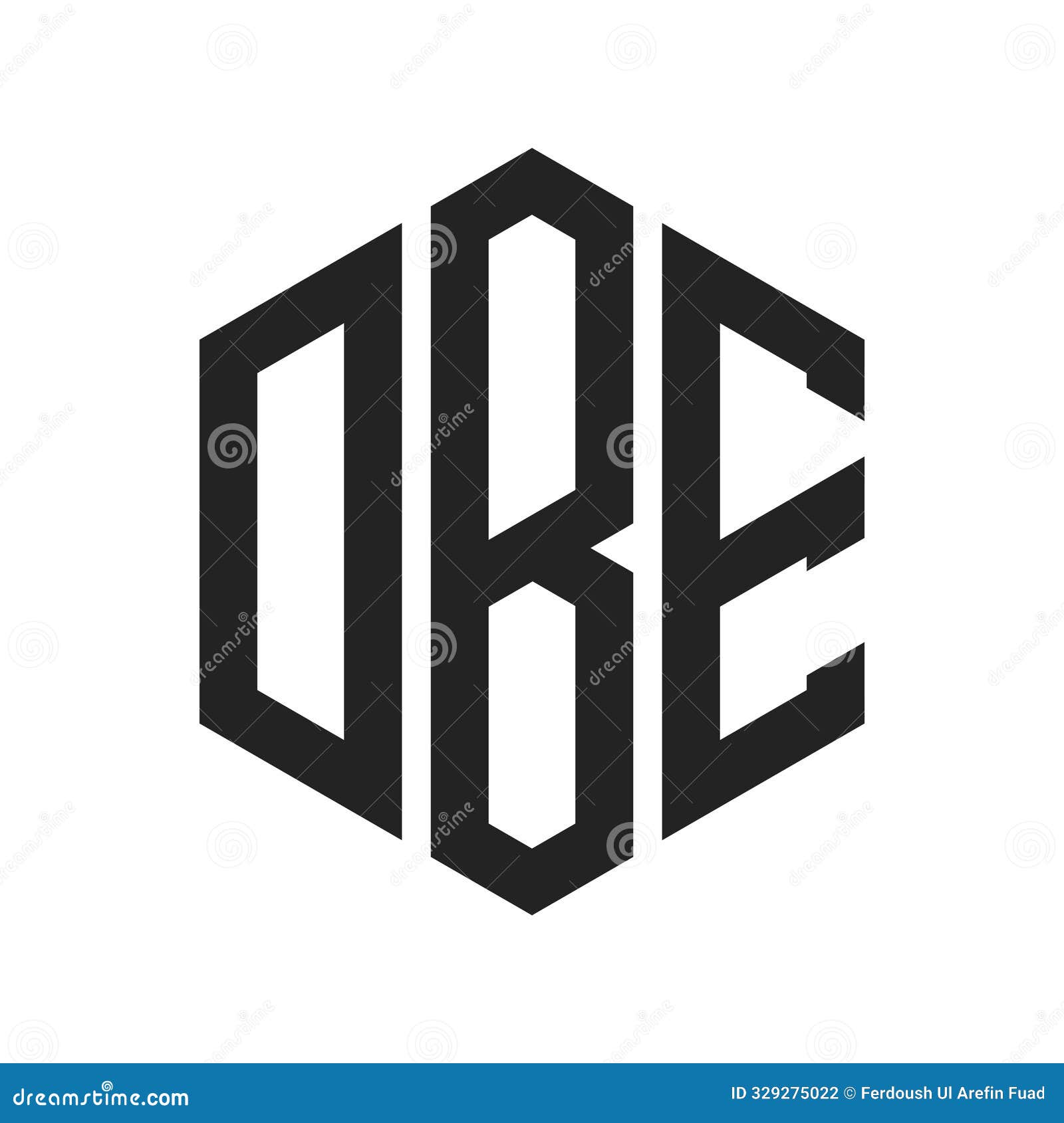 DBE Logo Design. Initial Letter DBE Monogram Logo Using Hexagon Shape ...
