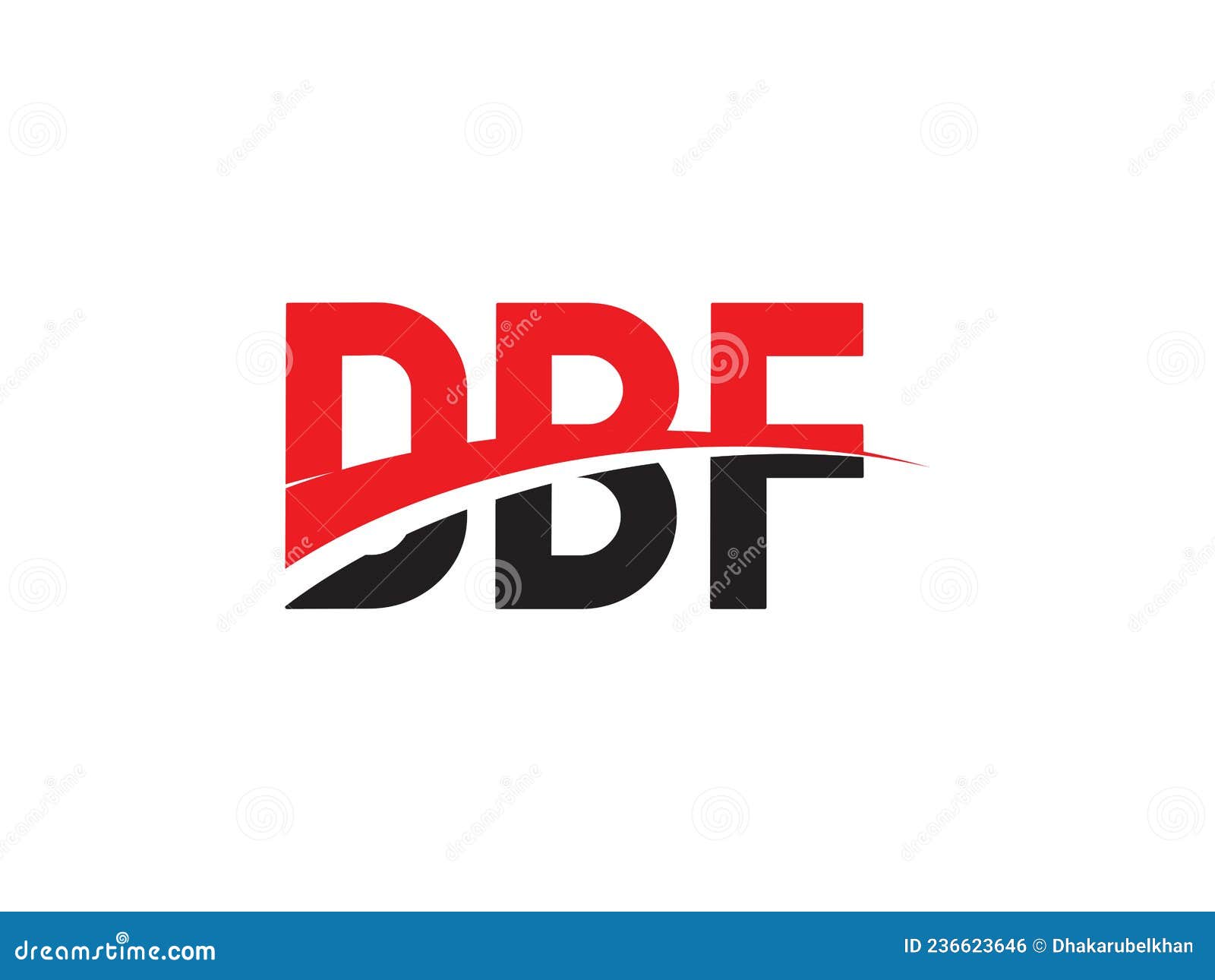 DBF Letter Initial Logo Design Vector Illustration Stock Vector ...