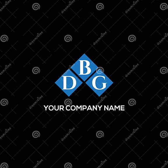 DBG Letter Logo Design on BLACK Background. DBG Creative Initials ...