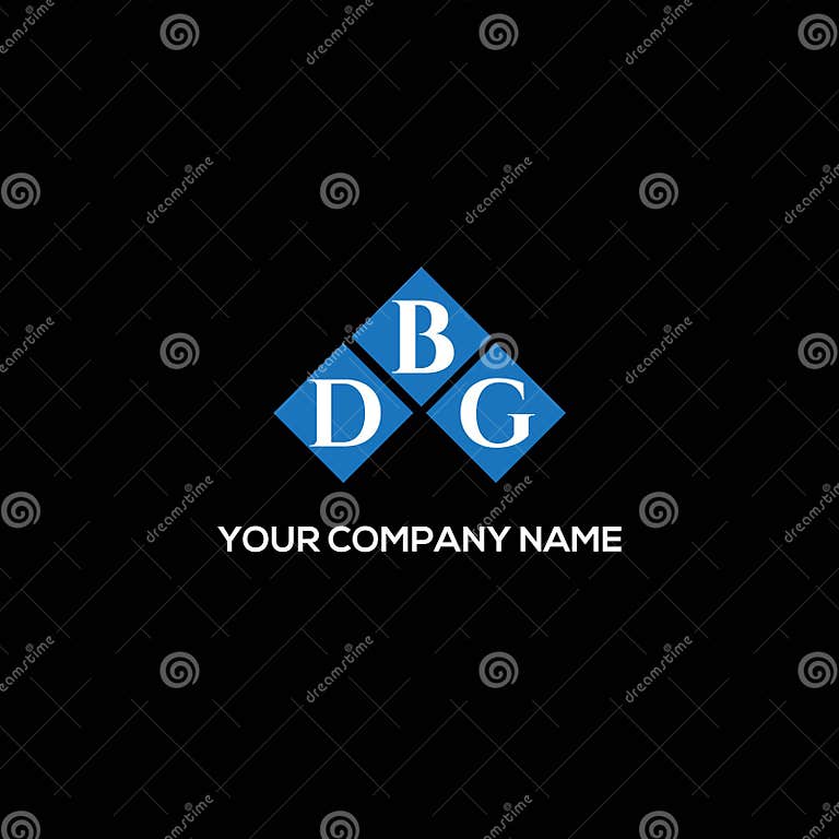 DBG Letter Logo Design on BLACK Background. DBG Creative Initials ...