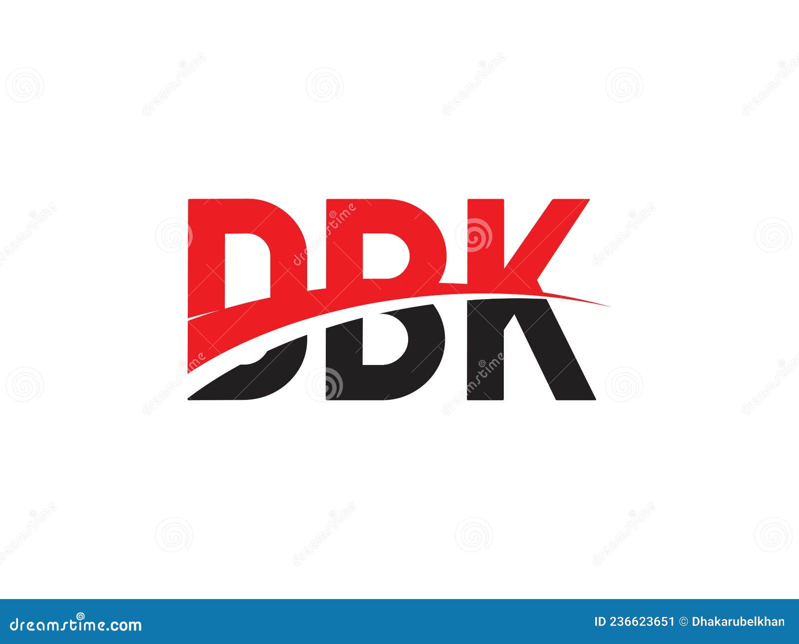 DBK Letter Initial Logo Design Vector Illustration Stock Vector ...