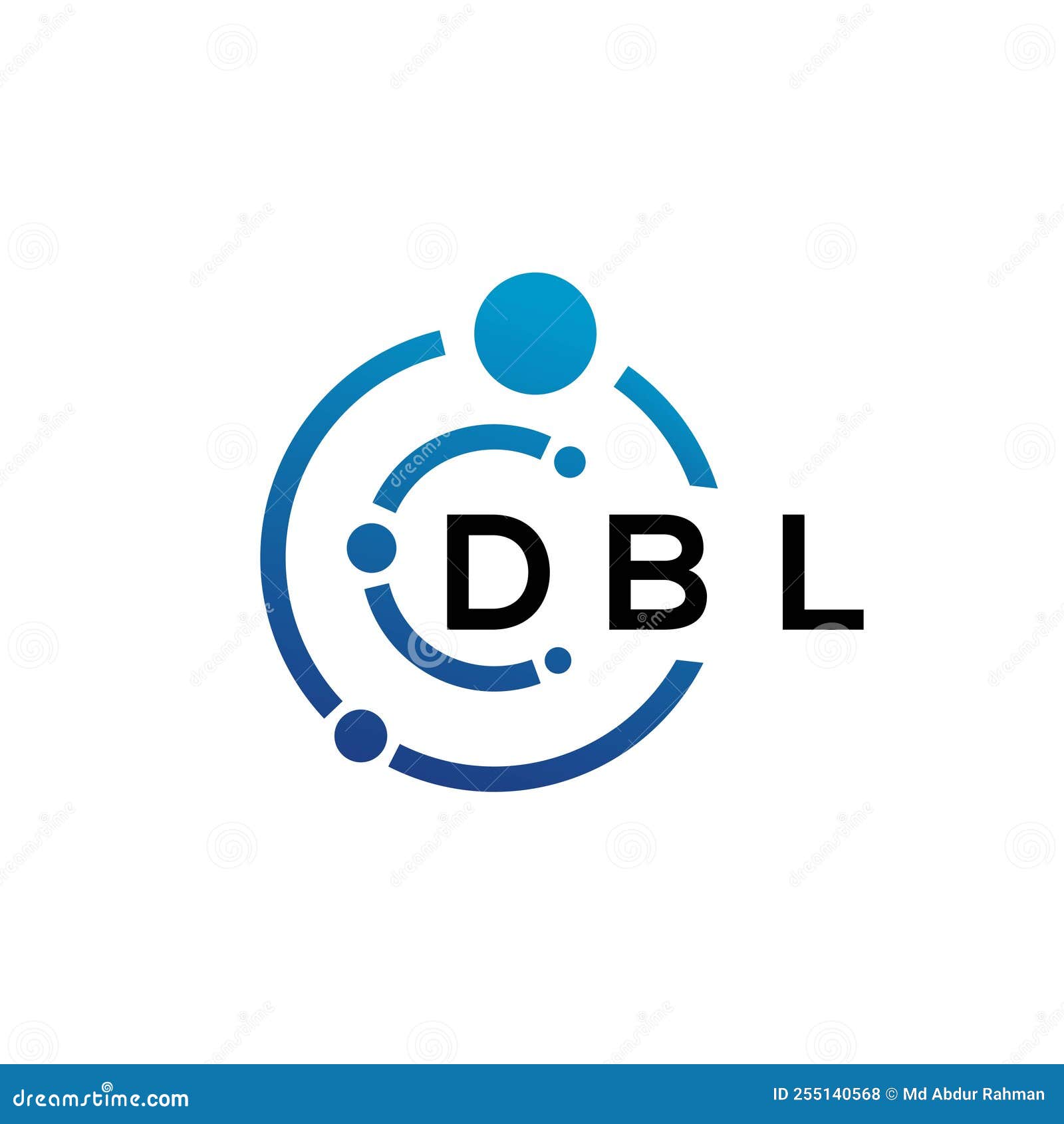 DBL Letter Logo Design on White Background. DBL Creative Initials ...