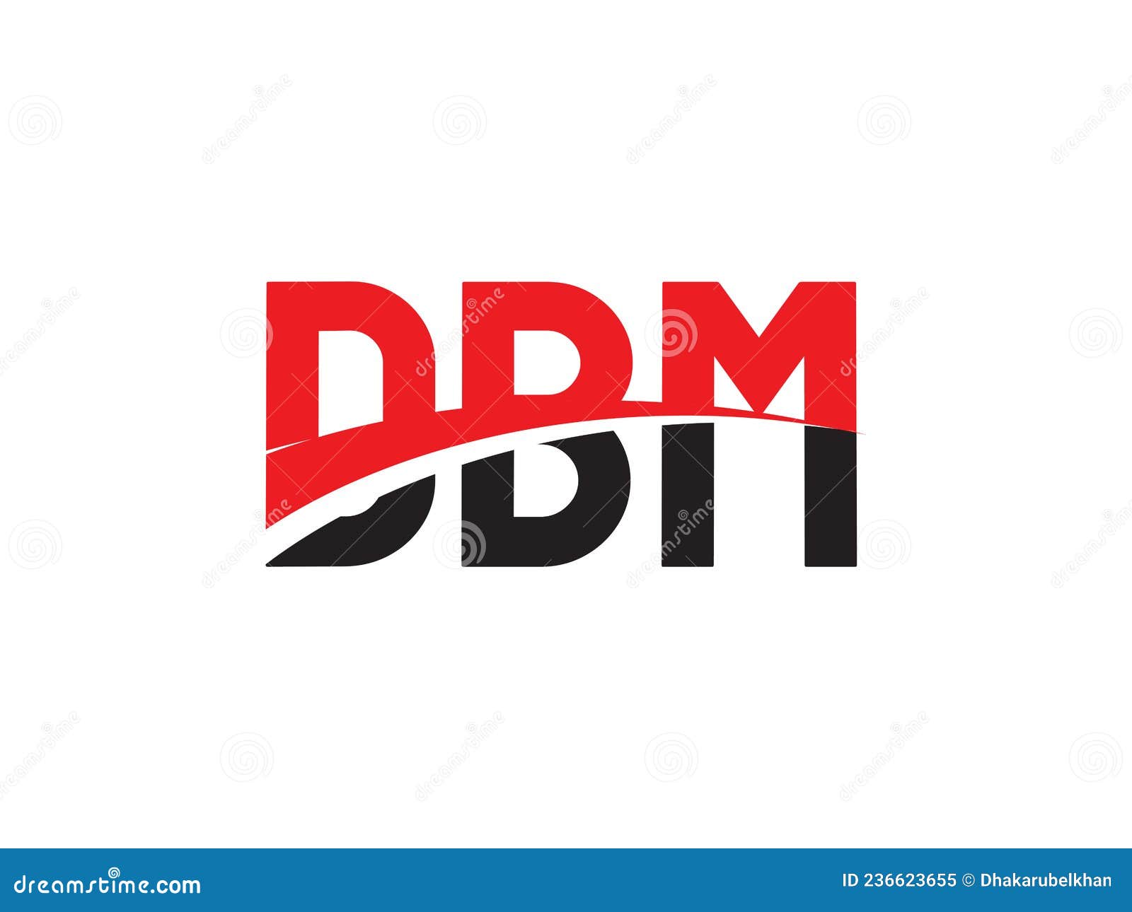 DBM Letter Initial Logo Design Vector Illustration Stock Vector ...
